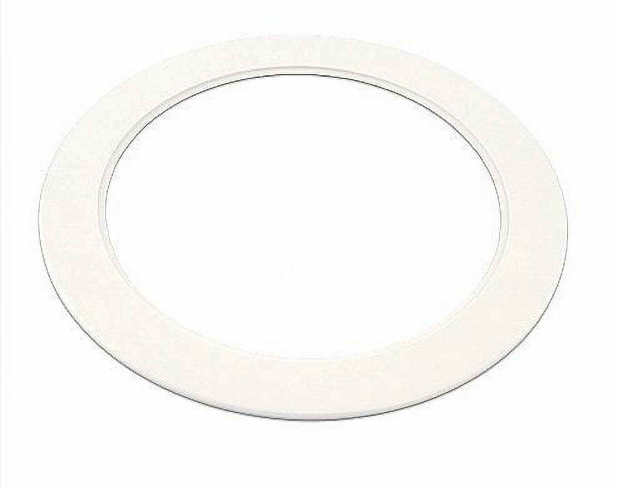 JSP Manufacturing 6" Plastic Light Trim Ring Recessed Can, White ...