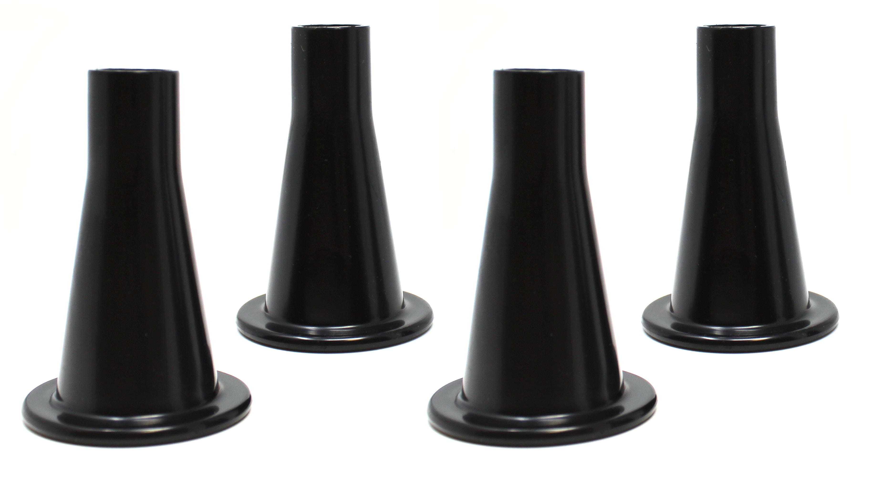 JSP Manufacturing Heavy Duty Black Plastic Bed Frame Feet Glide Legs ...