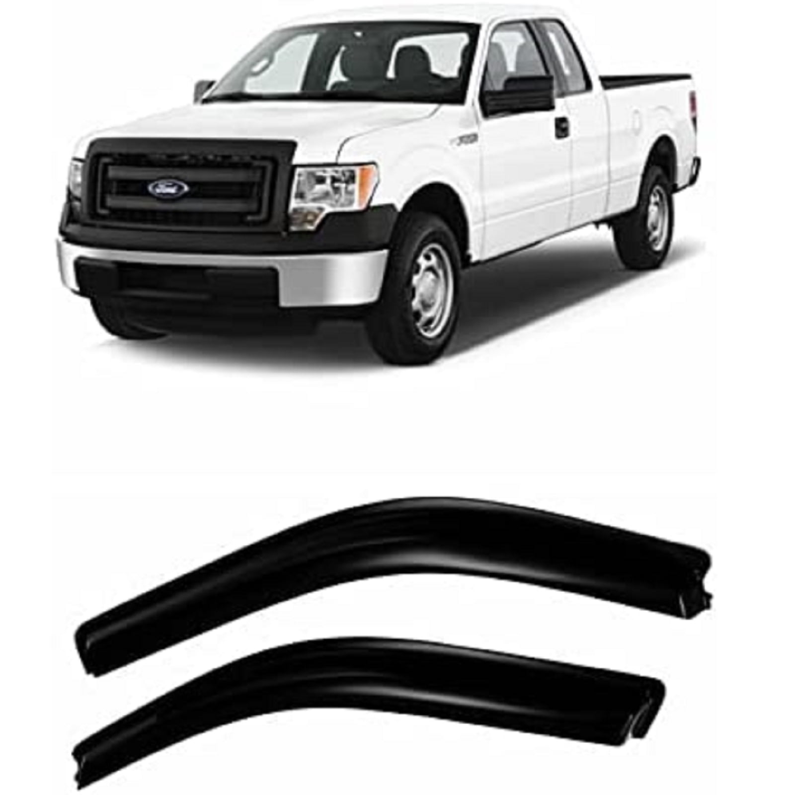 JSP Rain Guard for Ford F150 Super Cab 2004-2014, Out-Channel Side ...