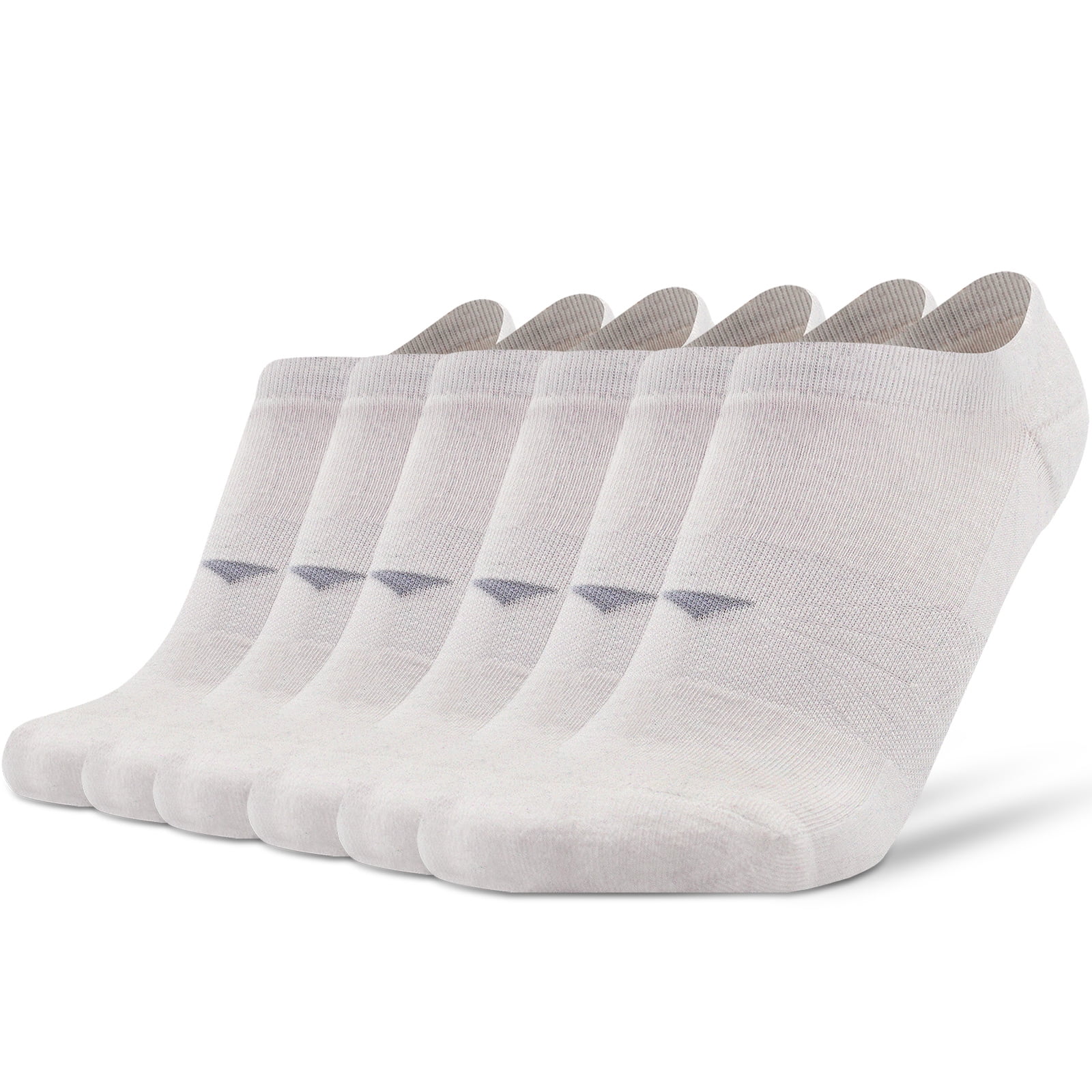 JSPA Brand Workout Running Soft Merino Wool Low Cut Sock 6 Pack,White ...
