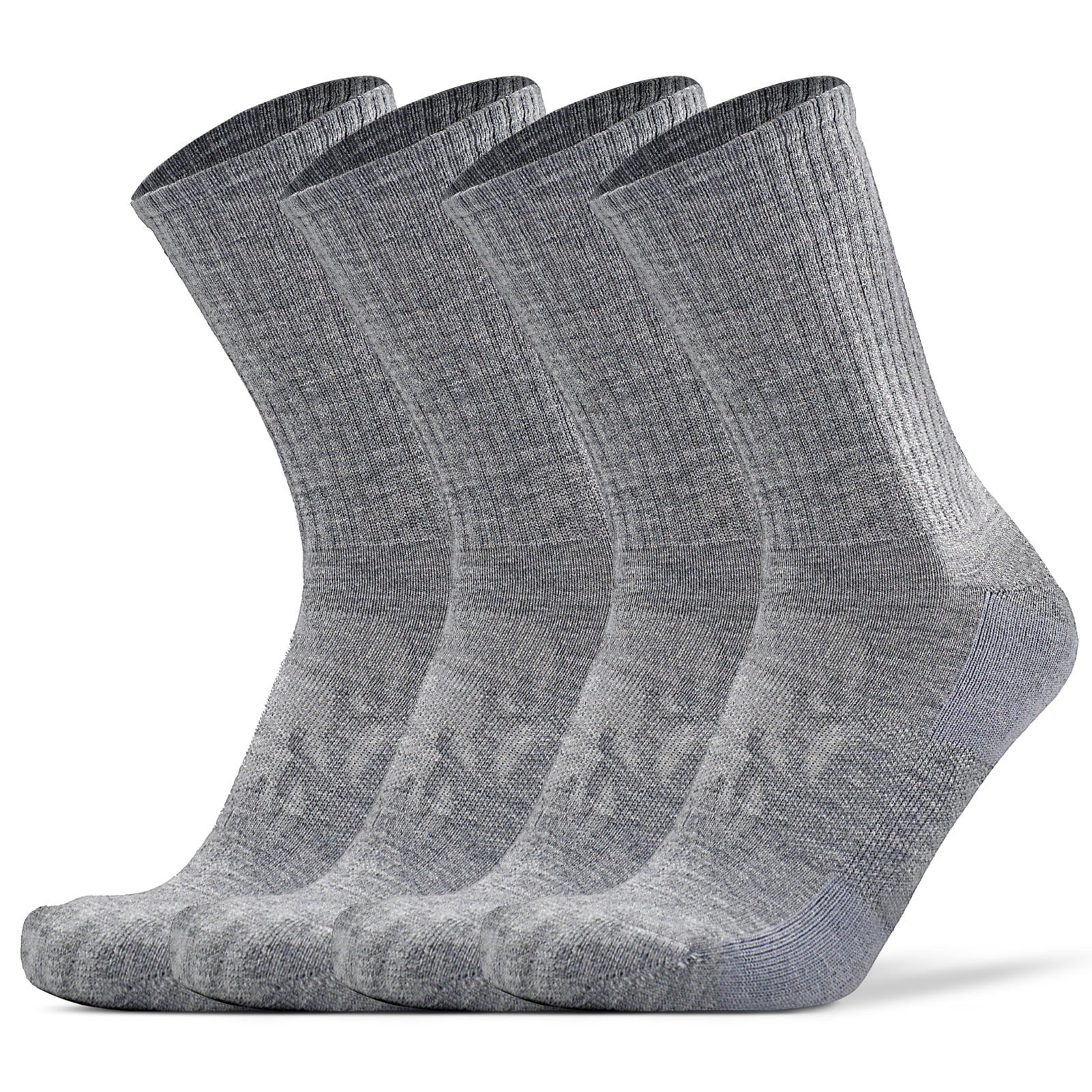 JSPA Men's and Women's Merino Wool Cushioned Work Boot Socks 4 Pack ...