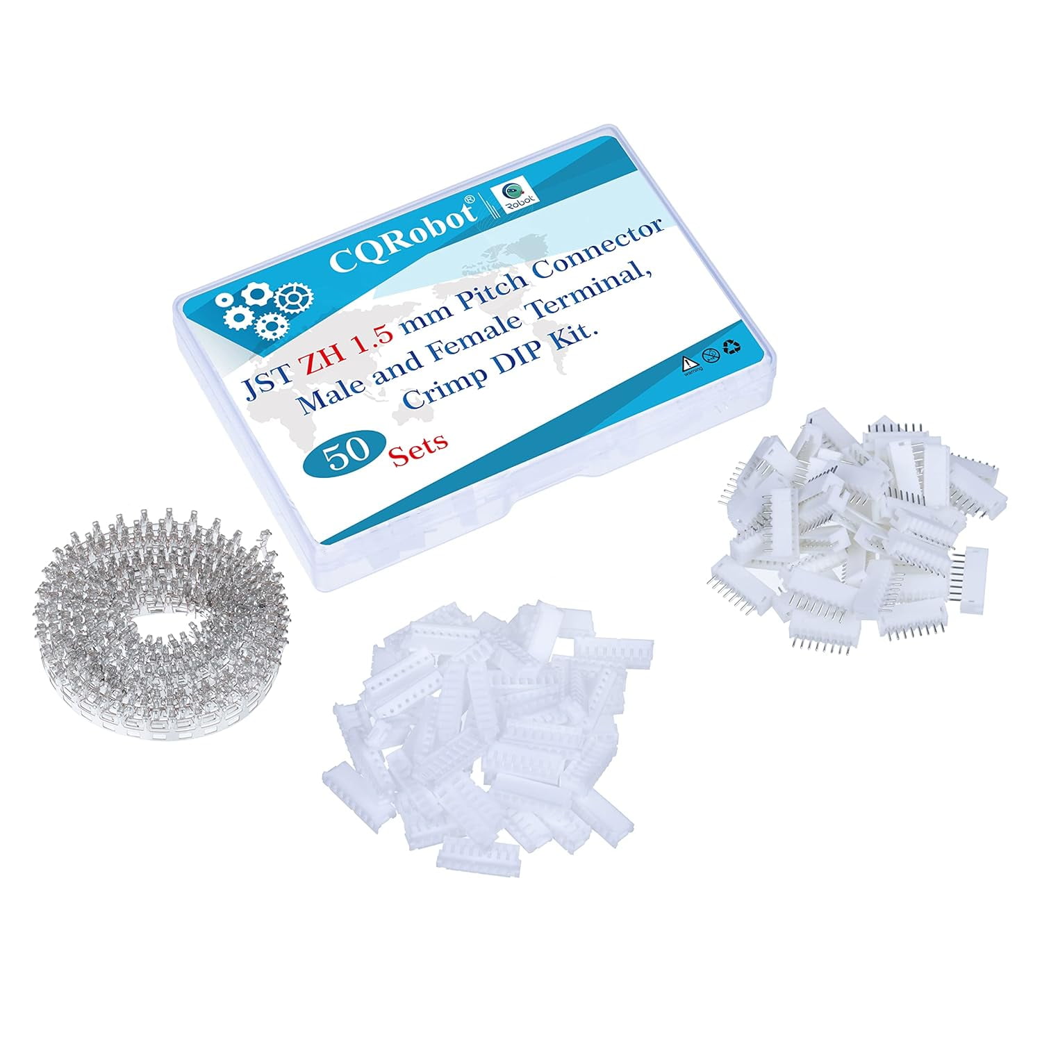 JST ZH 1.5 mm Pitch 8-Pin Electronic Computer Connector IC Male Plugs ...