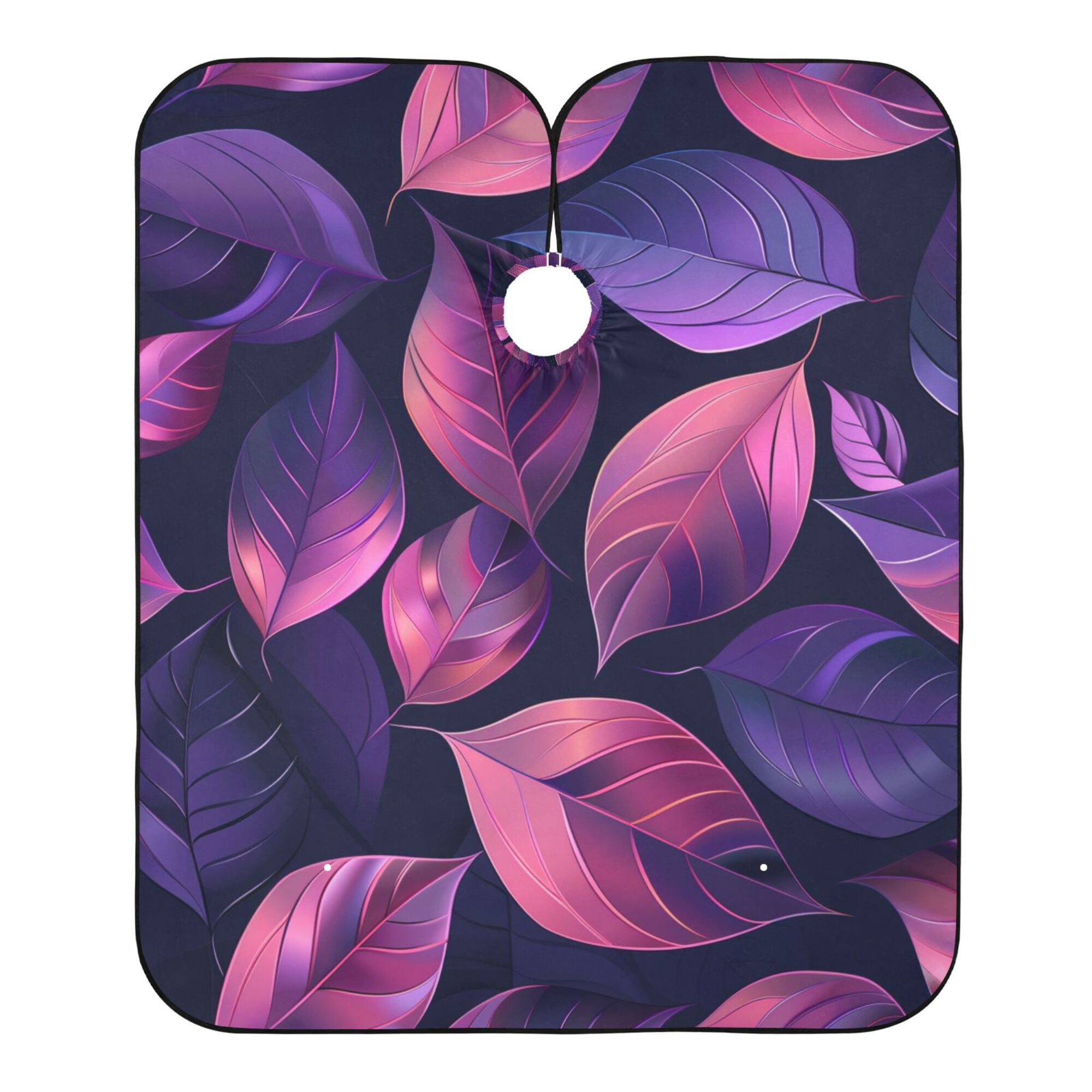JSTEL Abstract Gradient Leaves Waterproof Barber Cape for Men Women ...