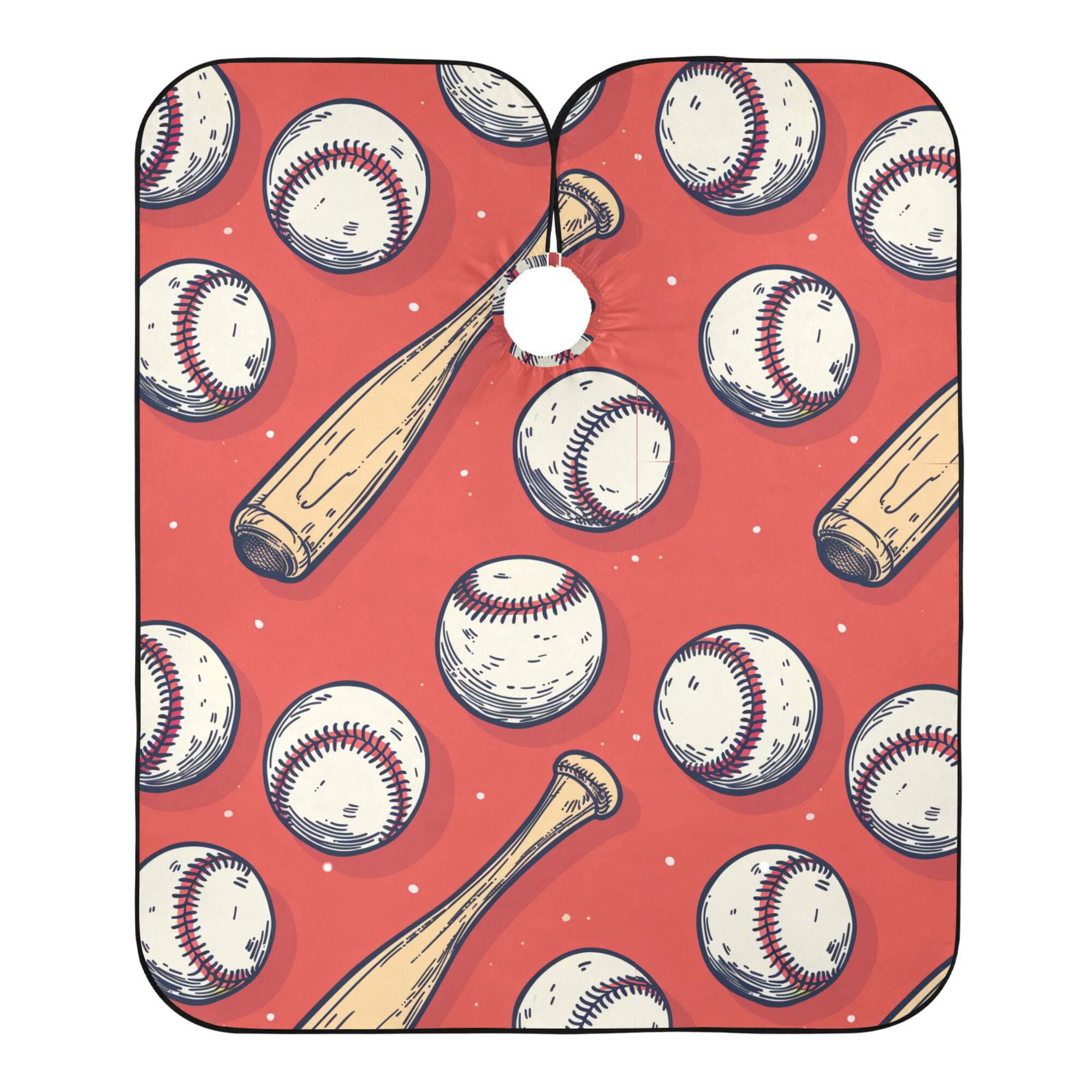 JSTEL Baseball Bat Vintage Waterproof Barber Cape for Men Women Beard ...