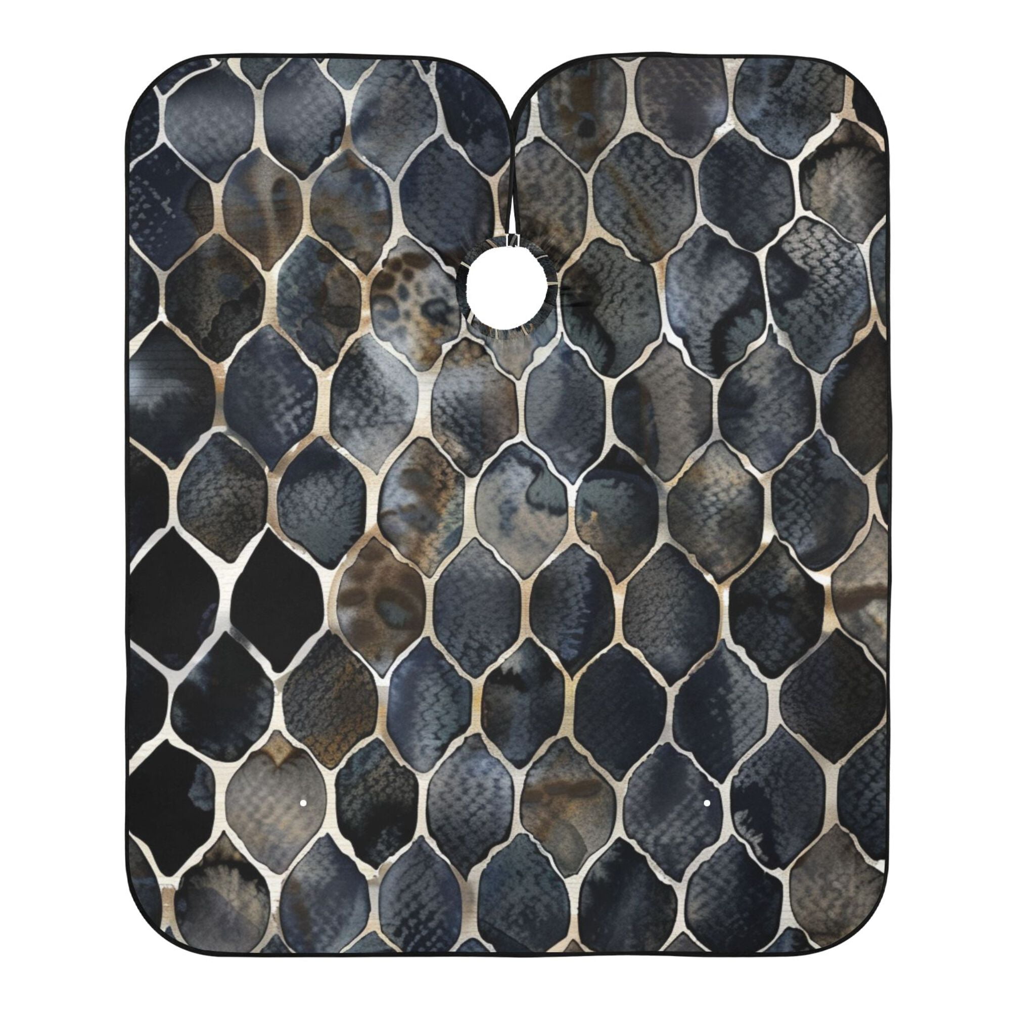 JSTEL Black Snake Skin Prints Waterproof Barber Cape for Men Women ...