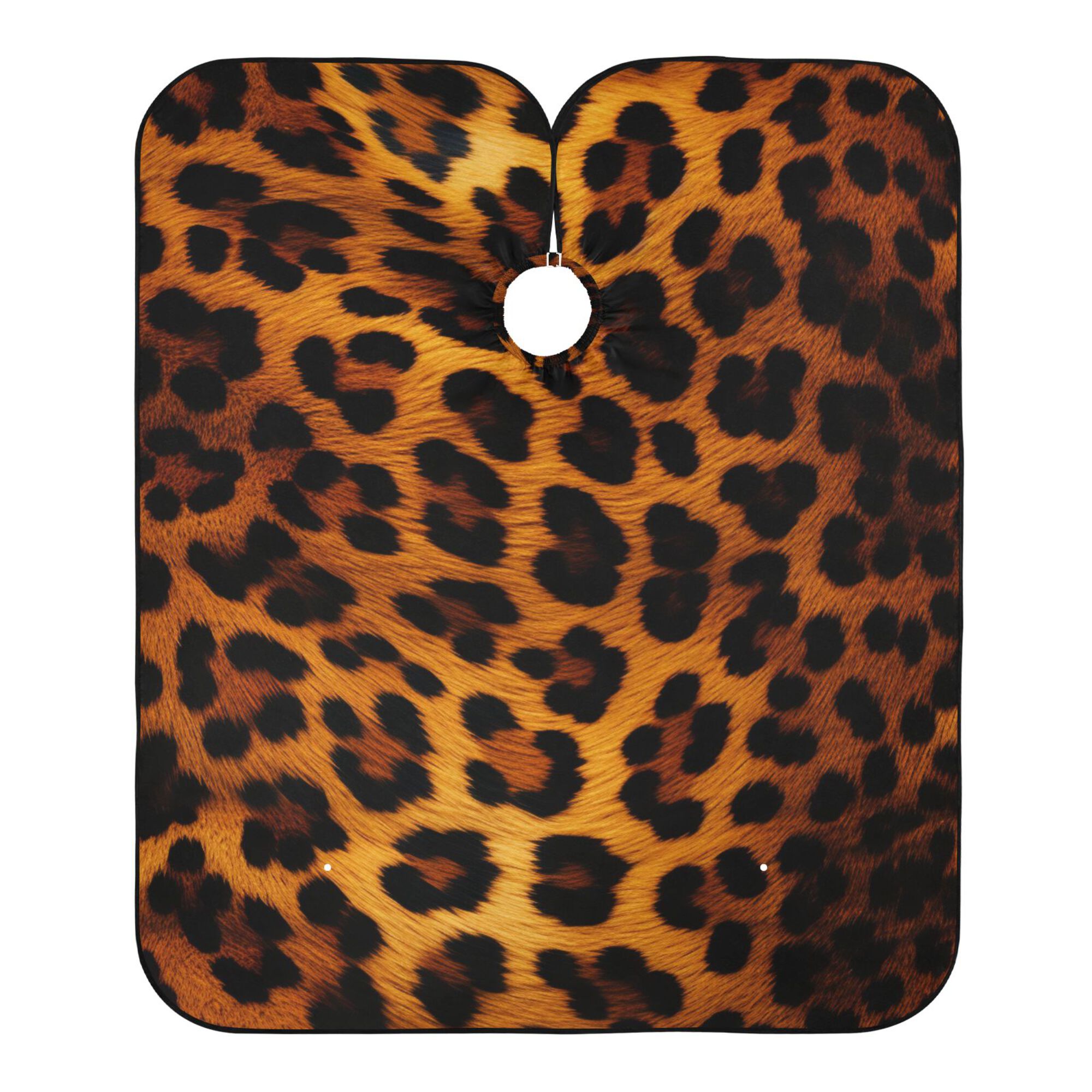 JSTEL Brown Leopard Cheetah Print Waterproof Barber Cape for Men Women ...