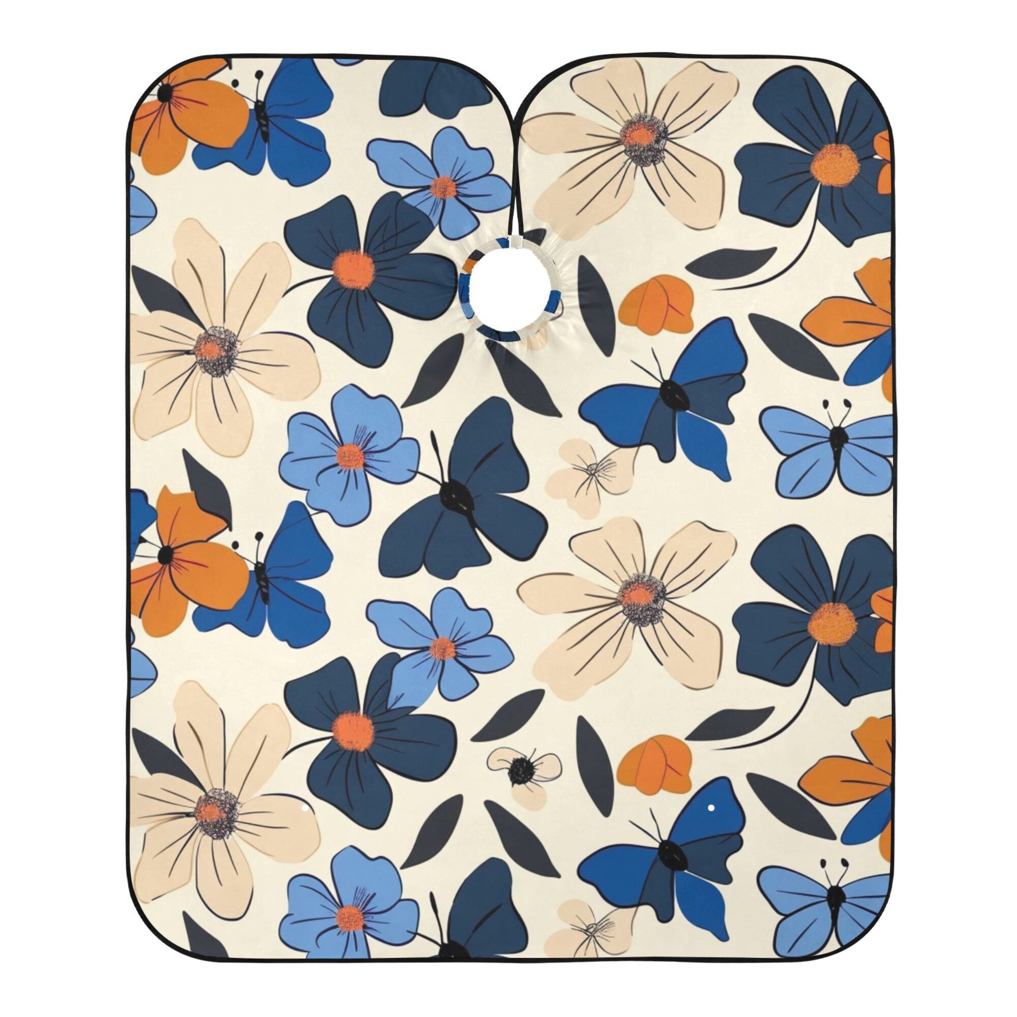 JSTEL Butterfly Flowers Waterproof Barber Cape for Men Women Beard ...