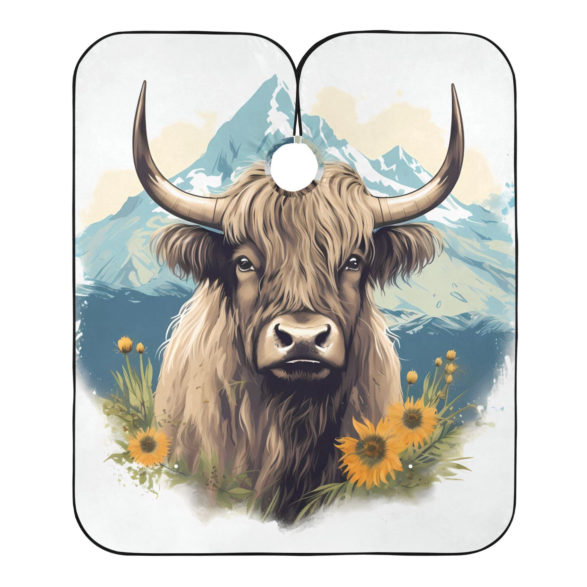 JSTEL Cattle Waterproof Barber Cape for Men Women Beard Shaving Bib ...