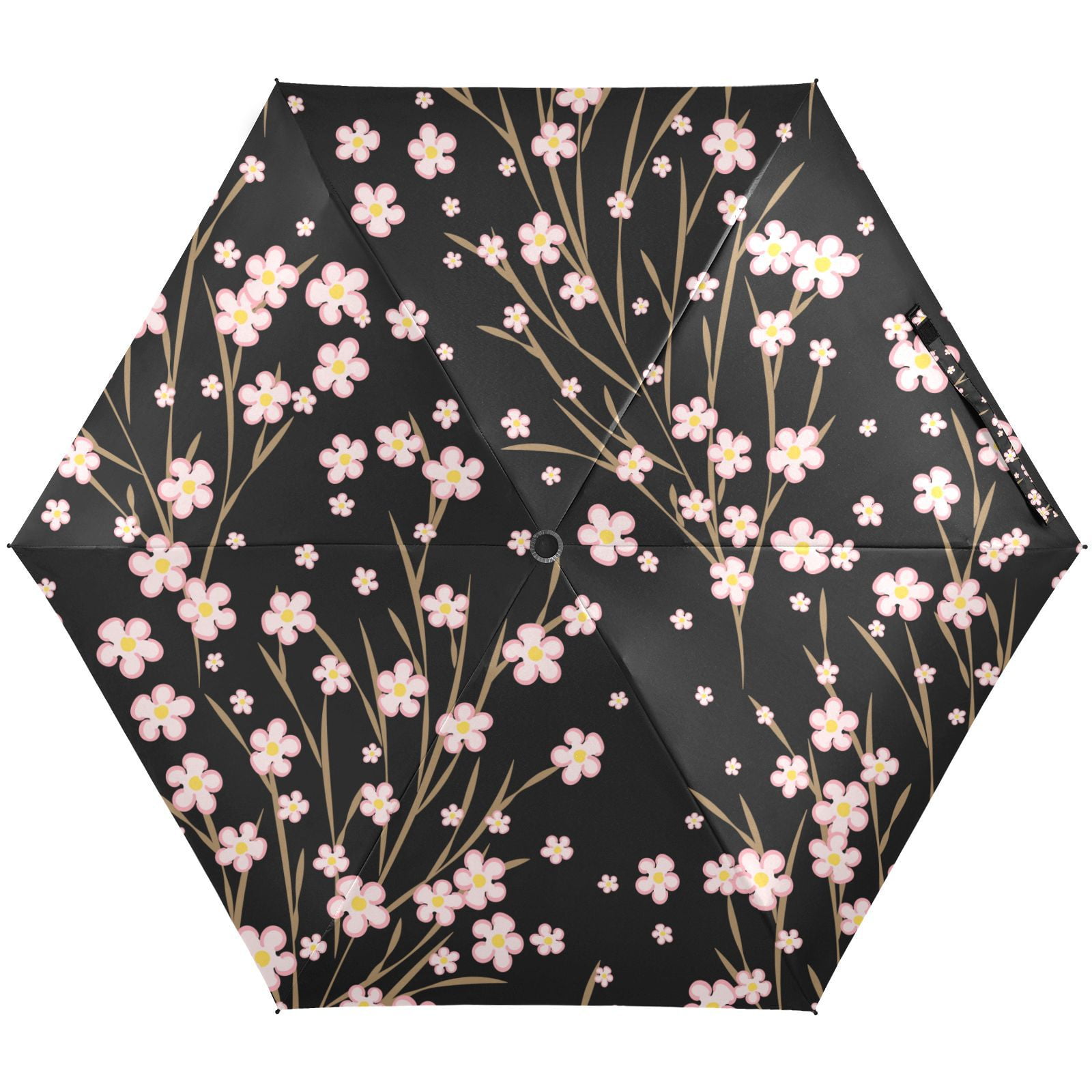 JSTEL Cherry Blossom Japanese Sakura Flower Floral Folding Umbrella for ...
