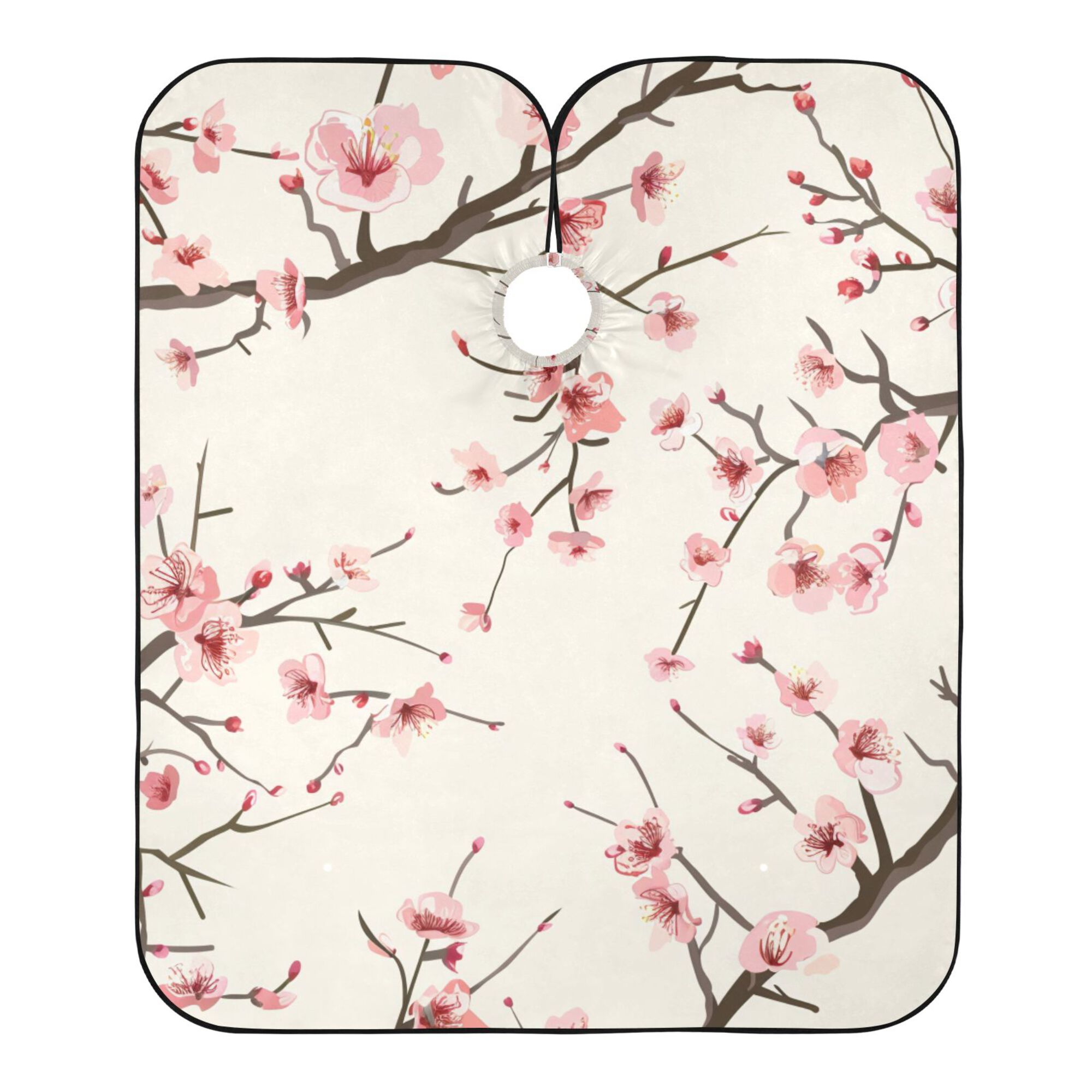 JSTEL Cherry Blossom Sakura Flower Floral Waterproof Barber Cape for ...