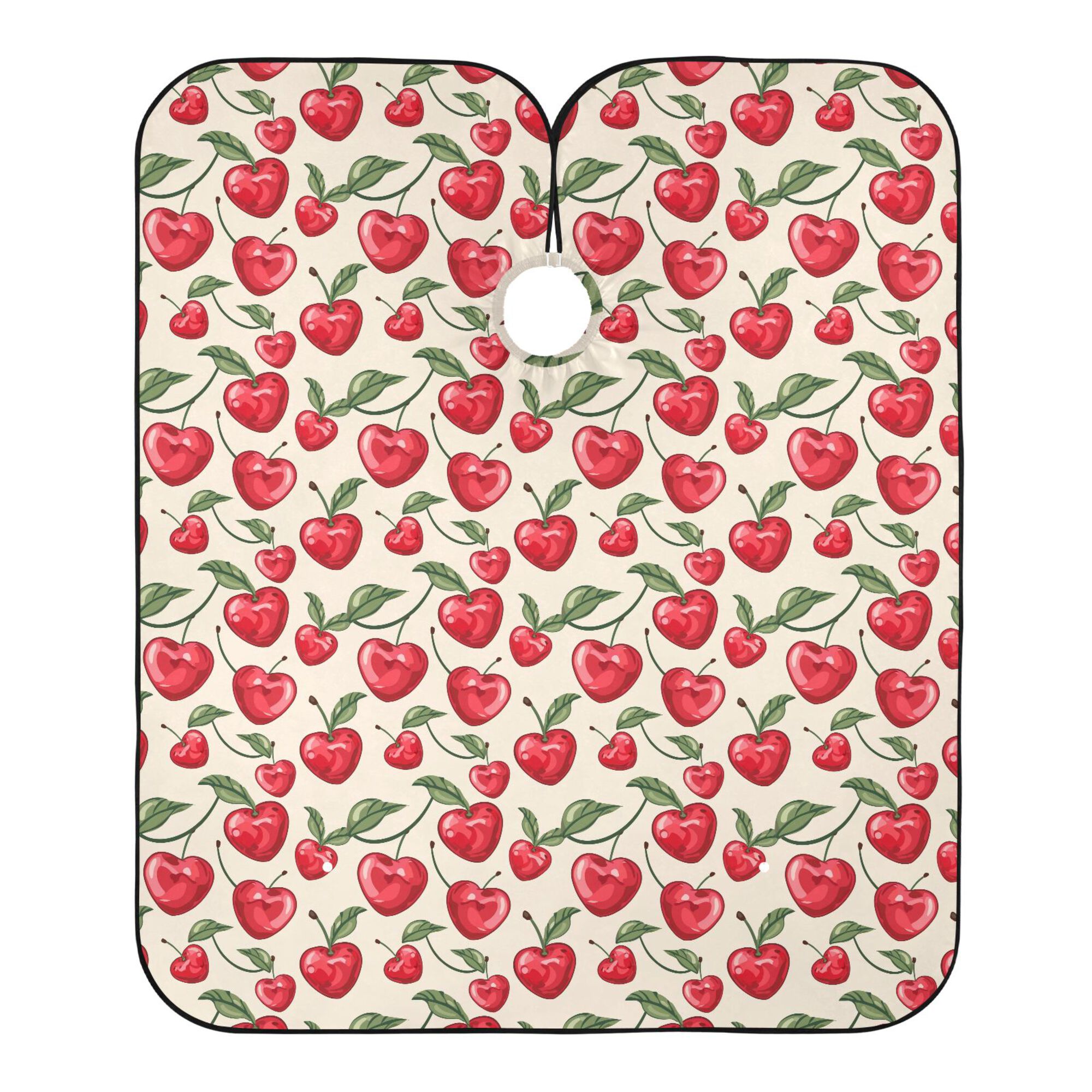 JSTEL Cherry Love Heart Waterproof Barber Cape for Men Women Beard ...