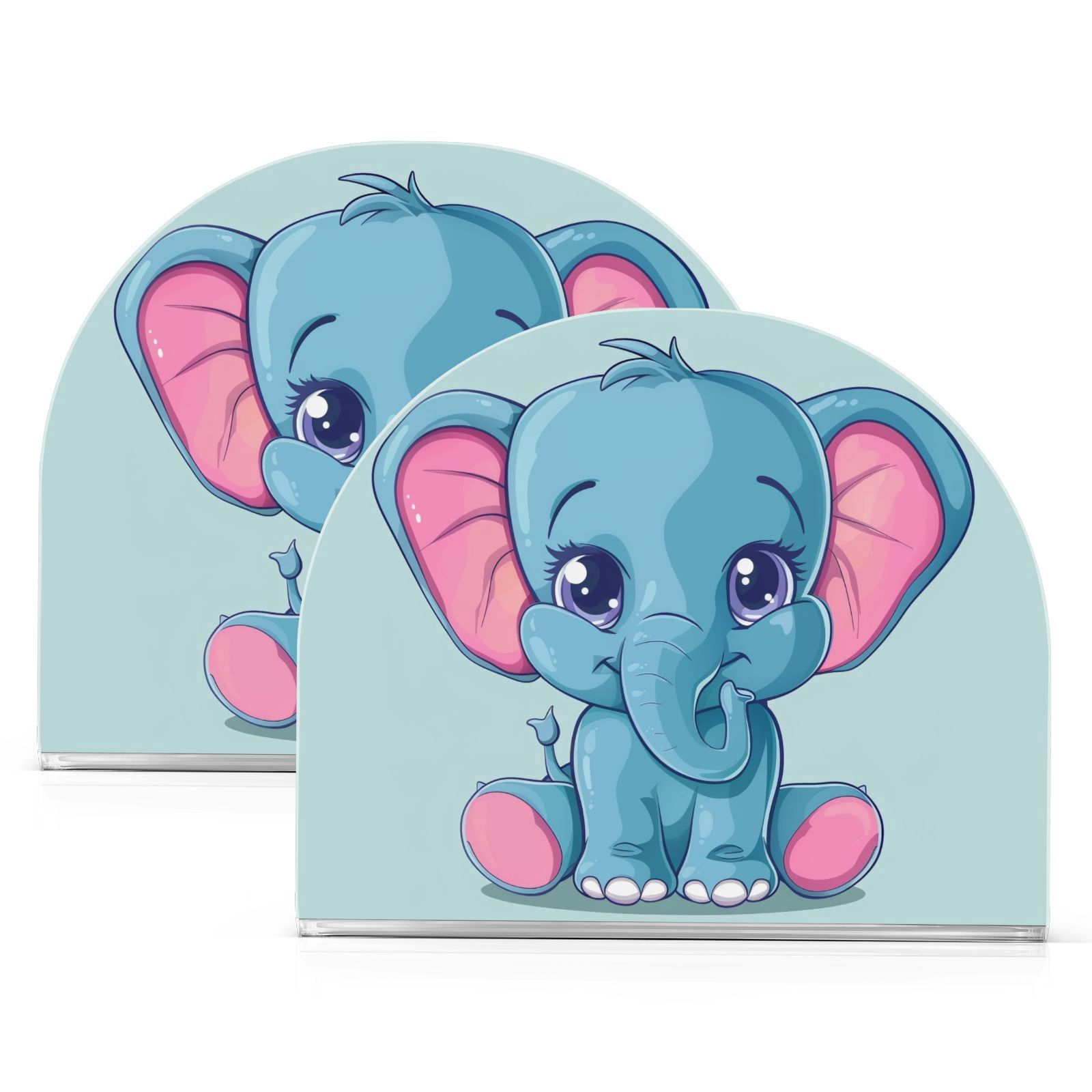 JSTEL Cute Baby Elephant Napkin Holder for Table Cocktail Farmhouse ...