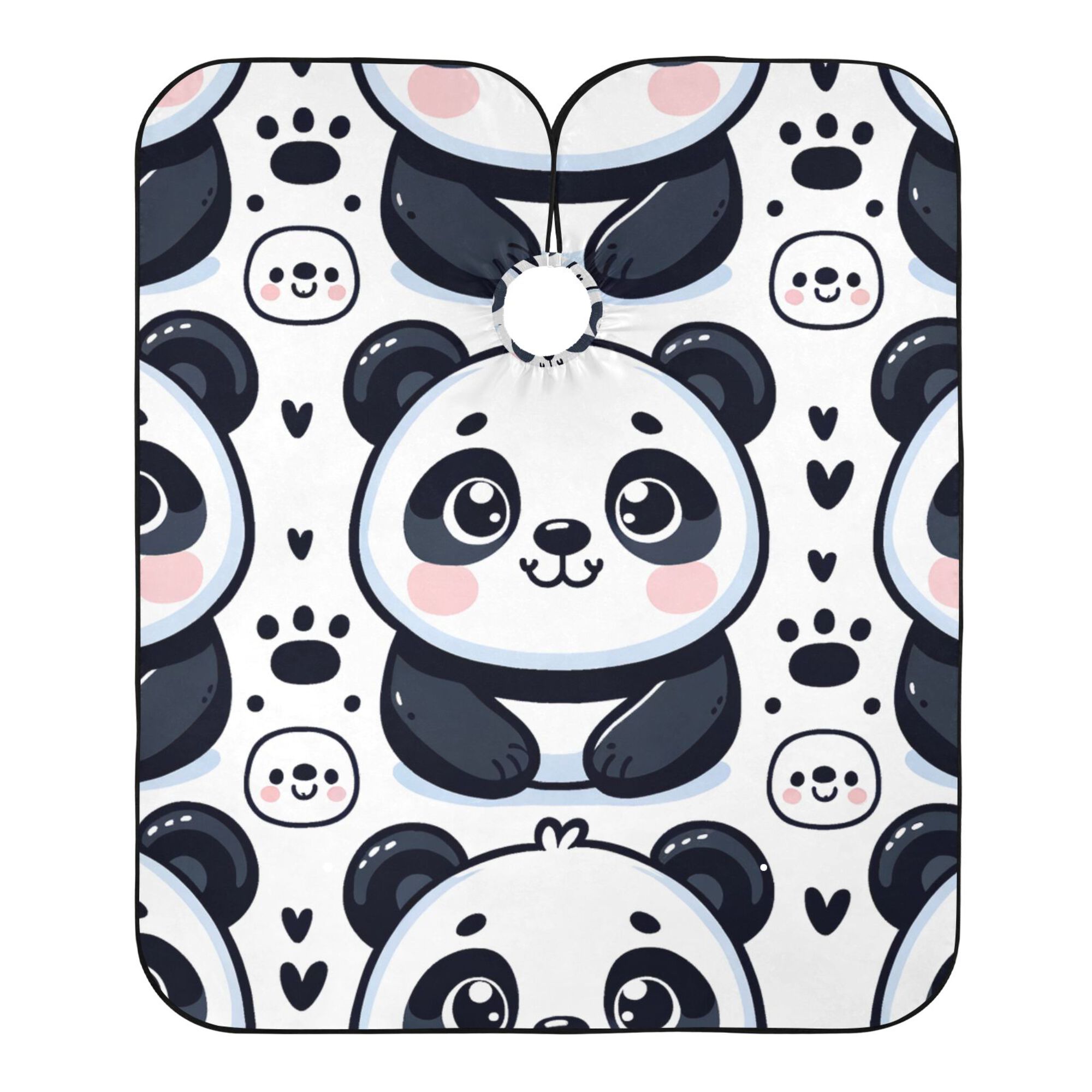 JSTEL Cute Cartoon Panda Waterproof Barber Cape for Men Women Beard ...