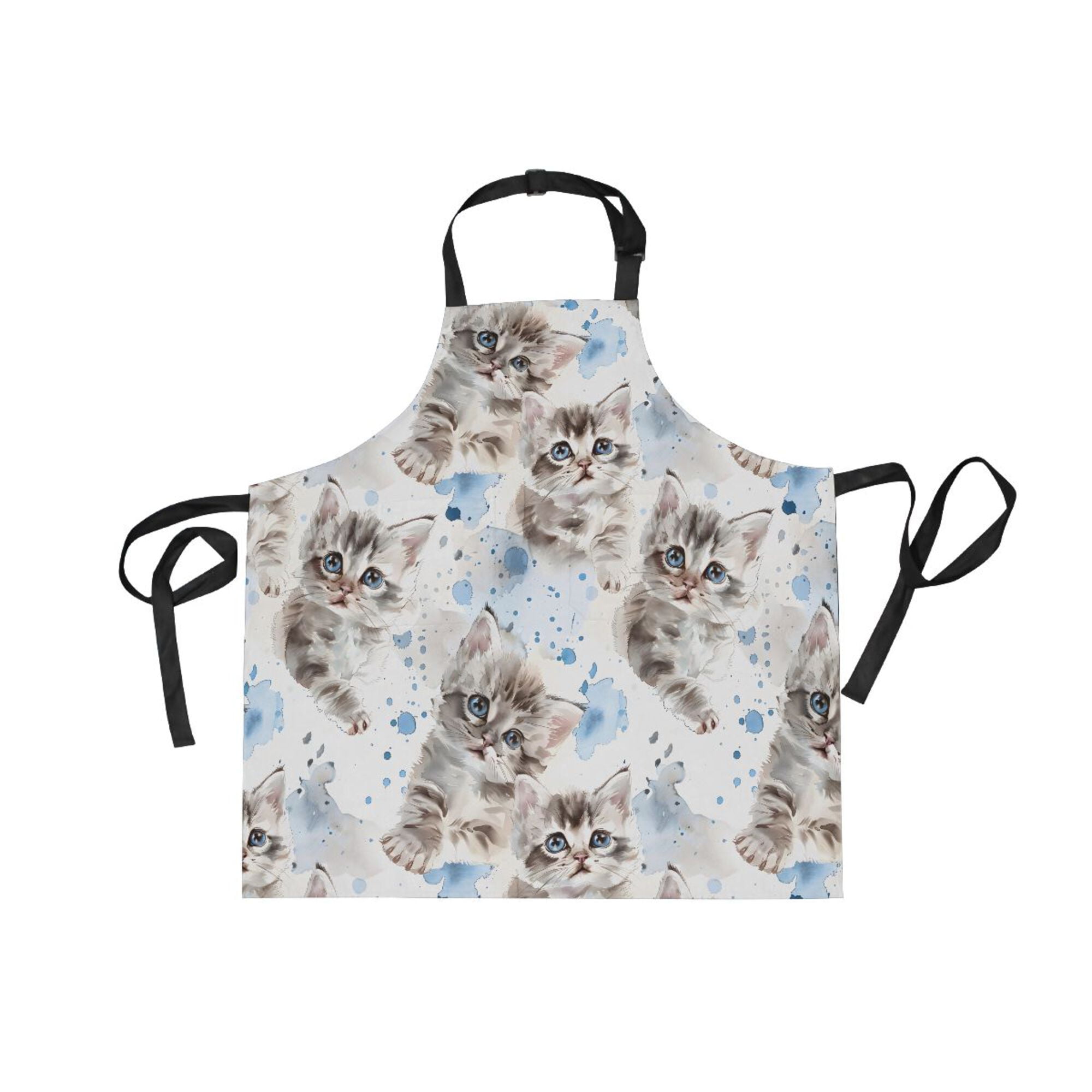 JSTEL Cute Cats Kitten Apron with 2 Pockets for Women Men Adjustable ...