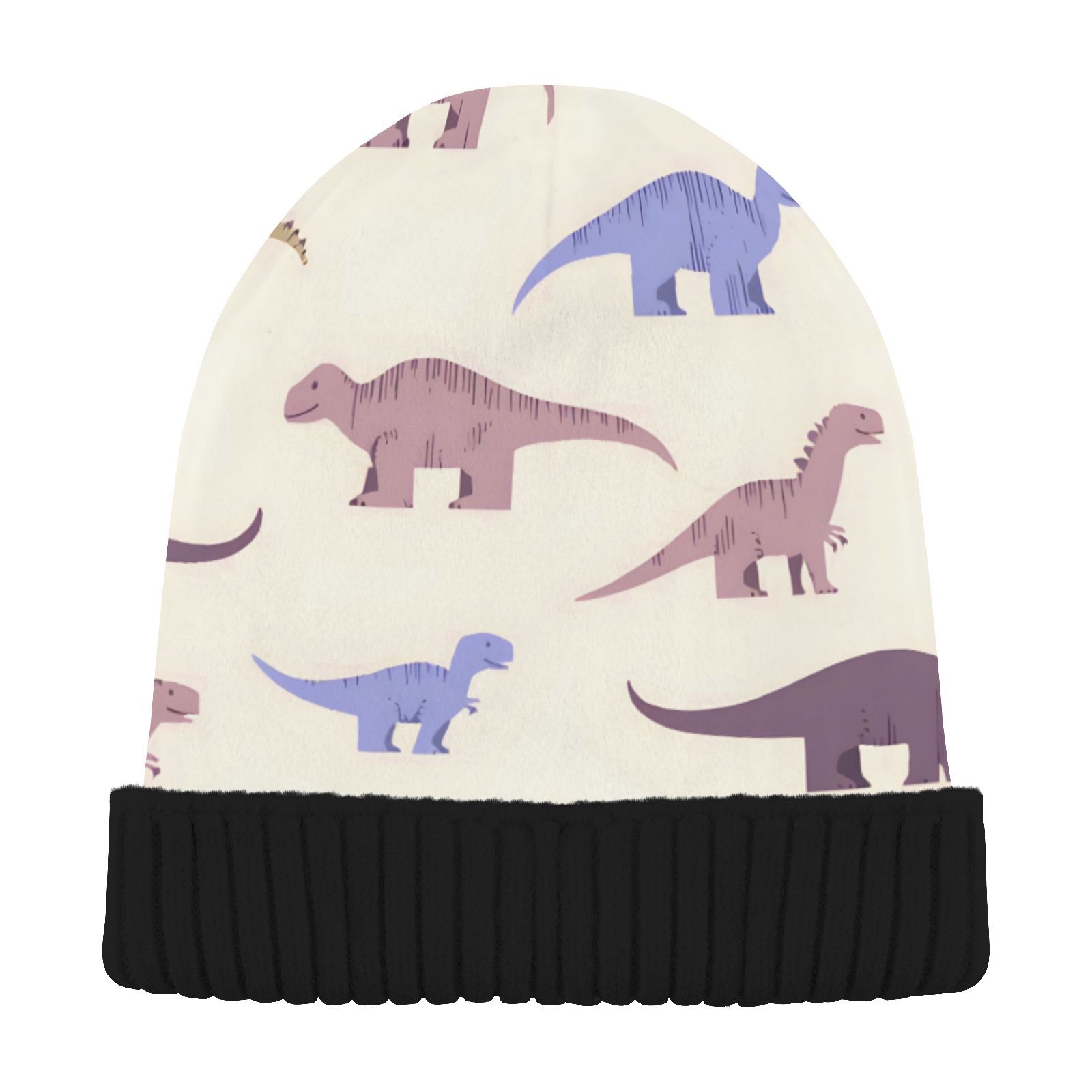 JSTEL Doodle Dinosaurs Dino Beanie for Women Men Winter Hat Reversible ...