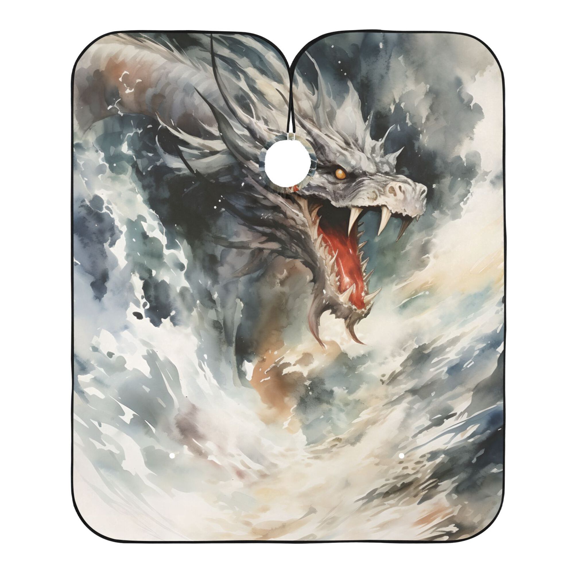 JSTEL Dragon Howling Waterproof Barber Cape for Men Women Beard Shaving ...