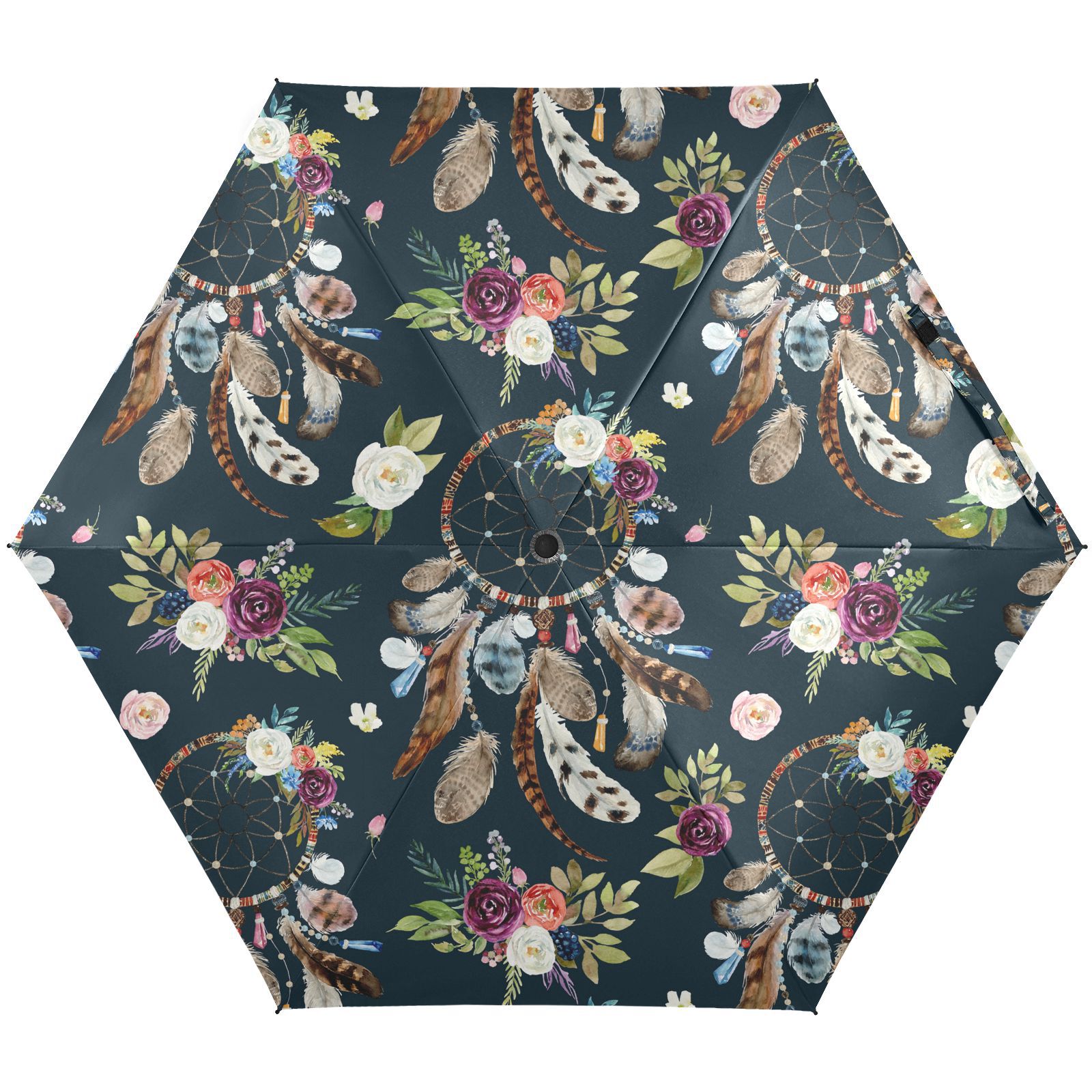 JSTEL Dream Catcher Ethnic Boho Floral Dreamcatcher Folding Umbrella ...