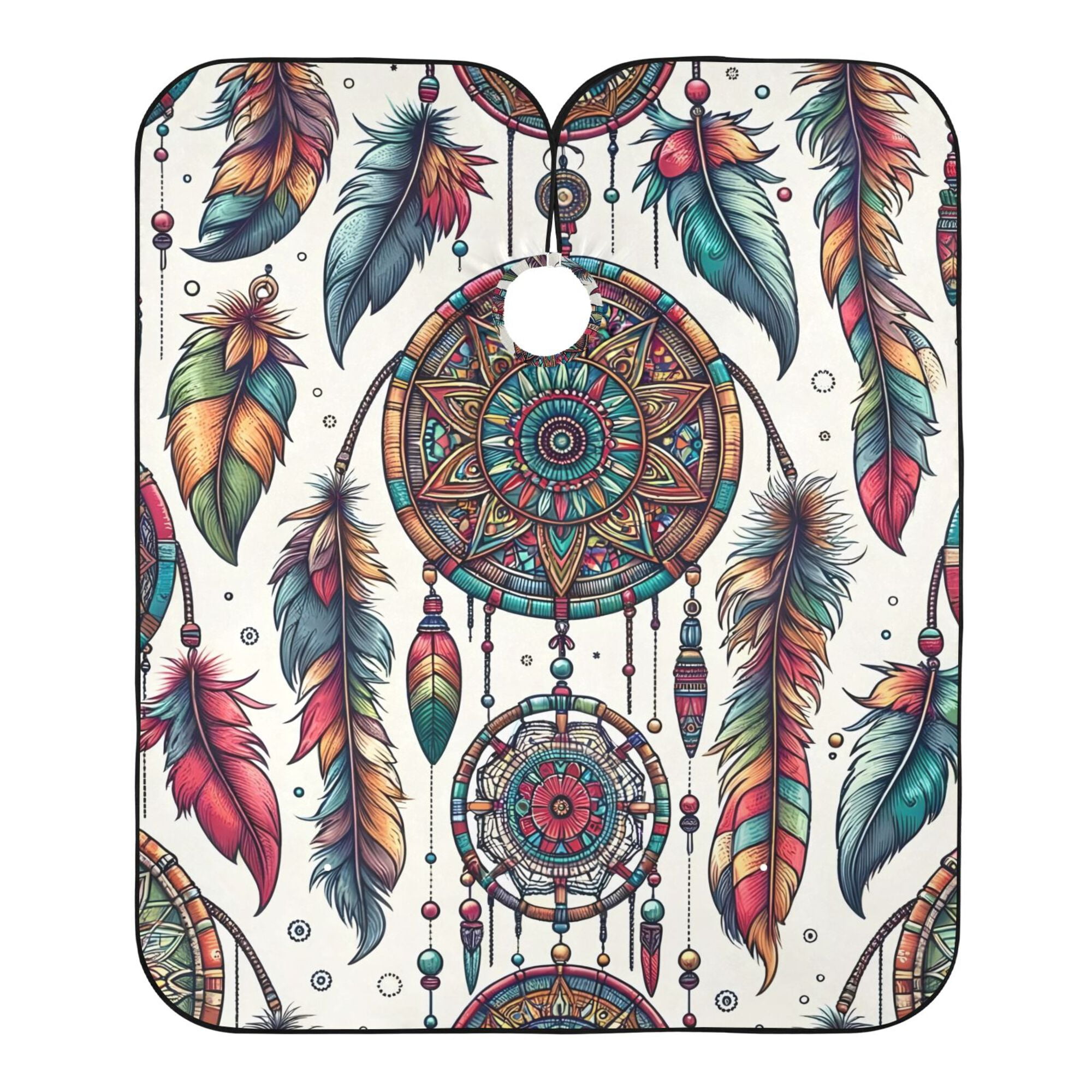 JSTEL Dreamcatcher Boho Waterproof Barber Cape for Men Women Beard ...