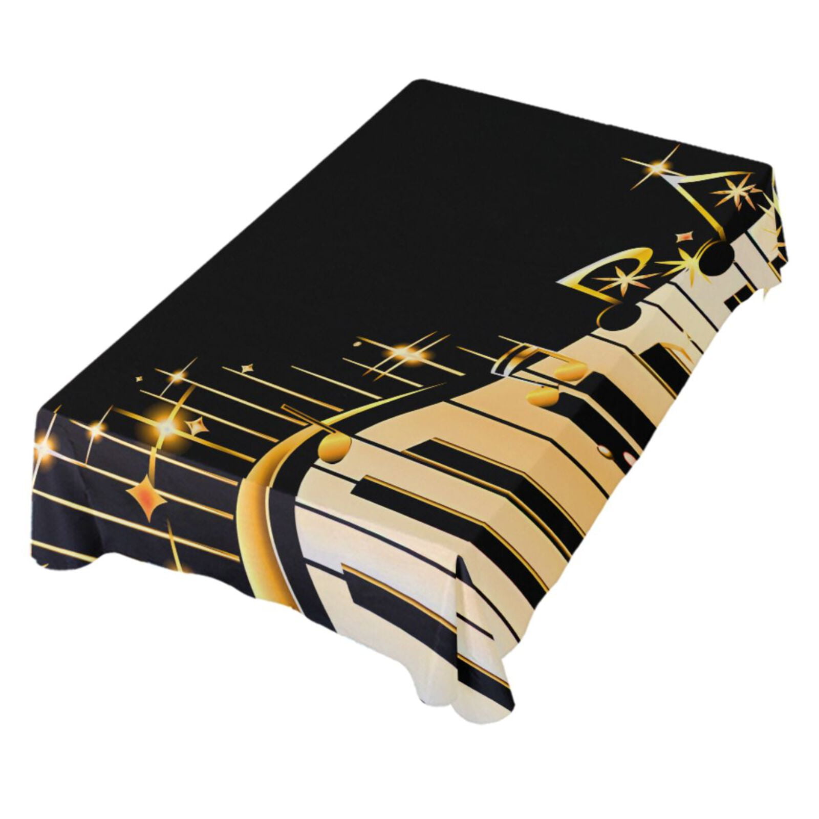 JSTEL Gold Music Notes Piano Keys Table Cloth Square 54 x 54 Inch ...