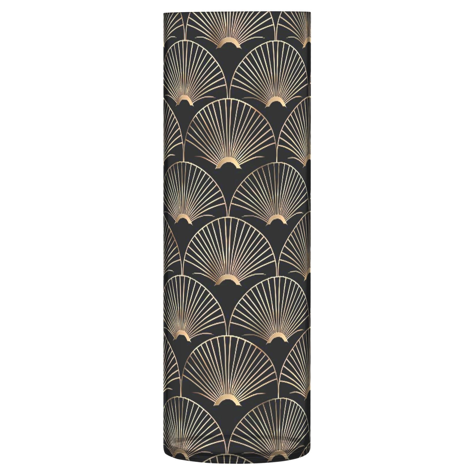 JSTEL Japanese Golden Fan Flower Vase Decorative Floreros for Home ...