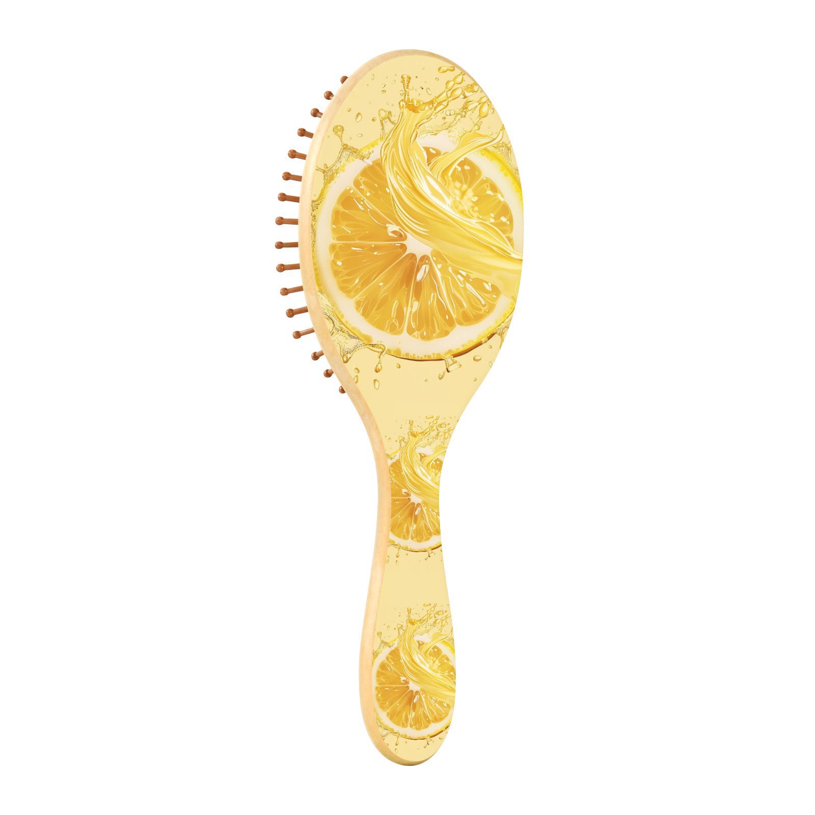 JSTEL Lemon Juice Hair Brush for Women Men Natural Wood Detangler ...