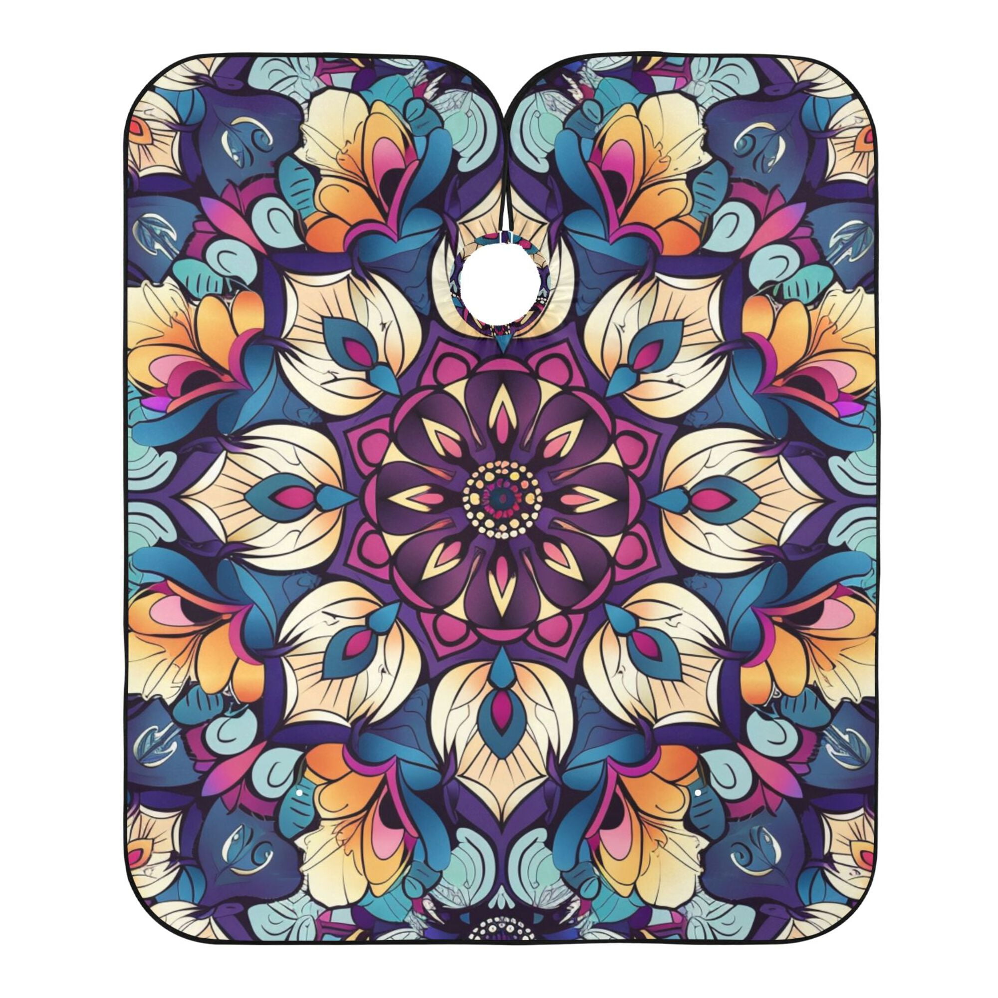 JSTEL Mandala Floral Waterproof Barber Cape for Men Women Beard Shaving ...