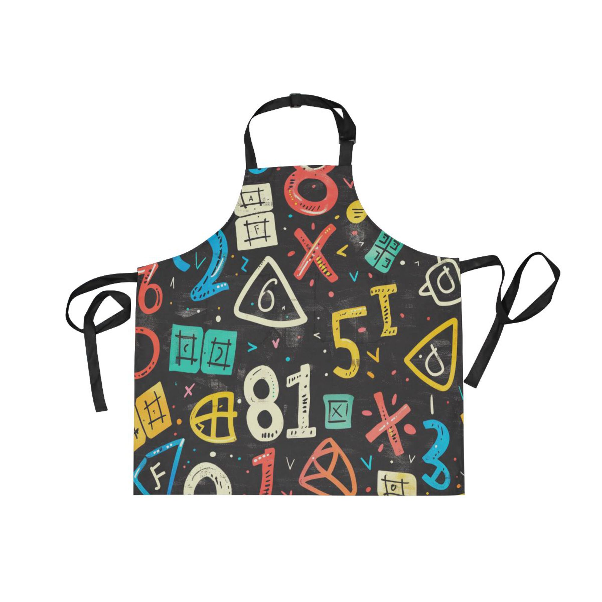 JSTEL Math Symbols Apron with 2 Pockets for Women Men Adjustable Garden ...