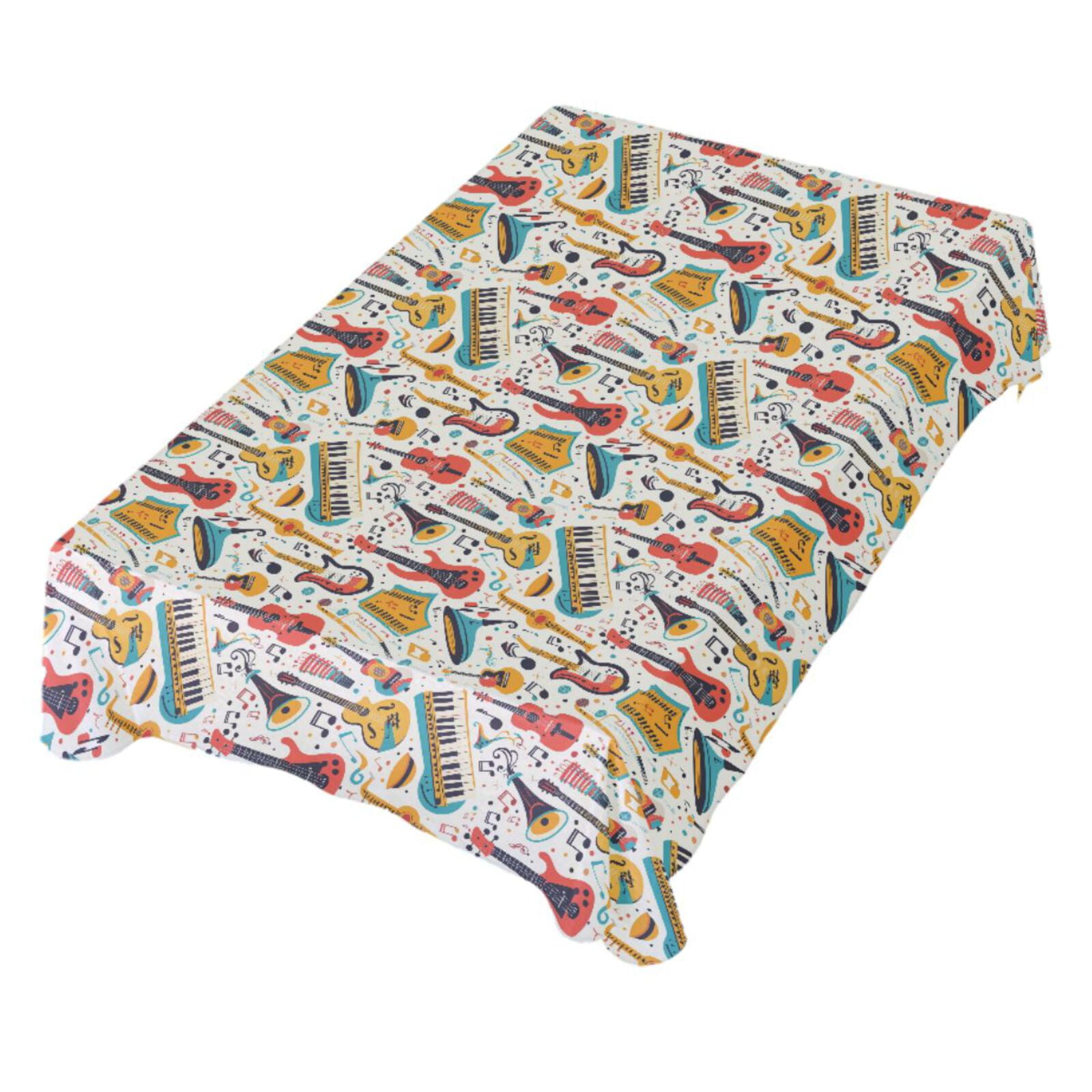 JSTEL Music Note Musical Instrument Table Cloth Square 54 x 54 Inch ...
