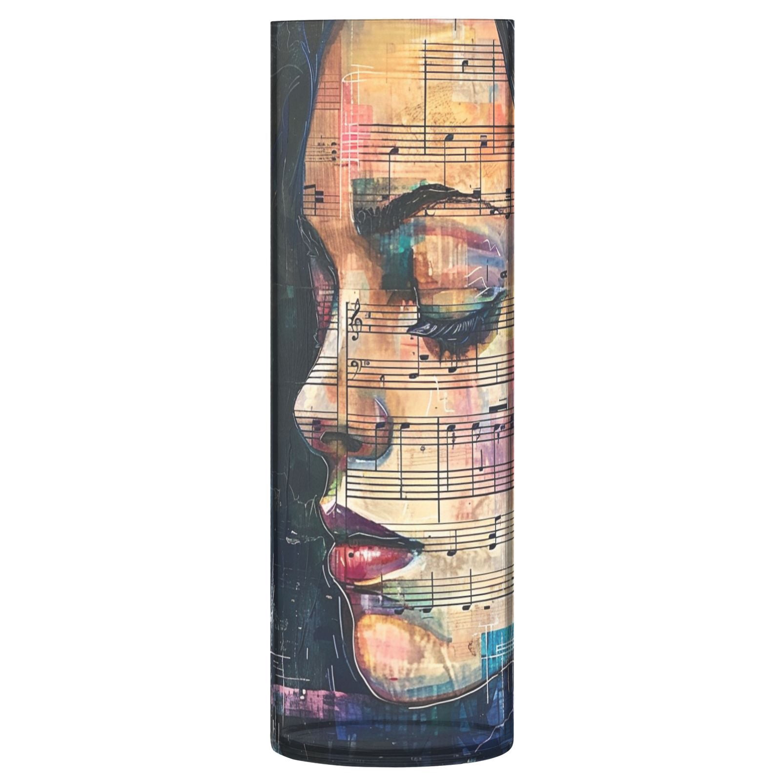 JSTEL Music Notes Women Flower Vase Decorative Floreros for Home Decor ...
