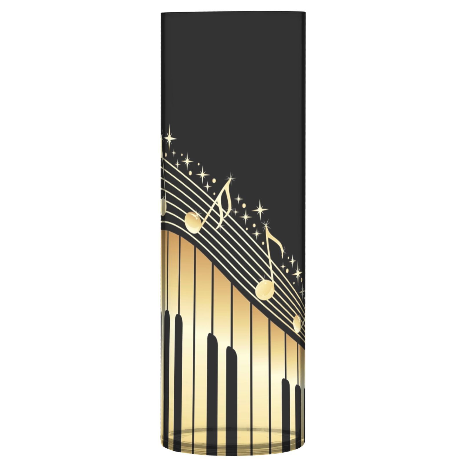 JSTEL Music Notes with Piano Keys Flower Vase Decorative Floreros for ...
