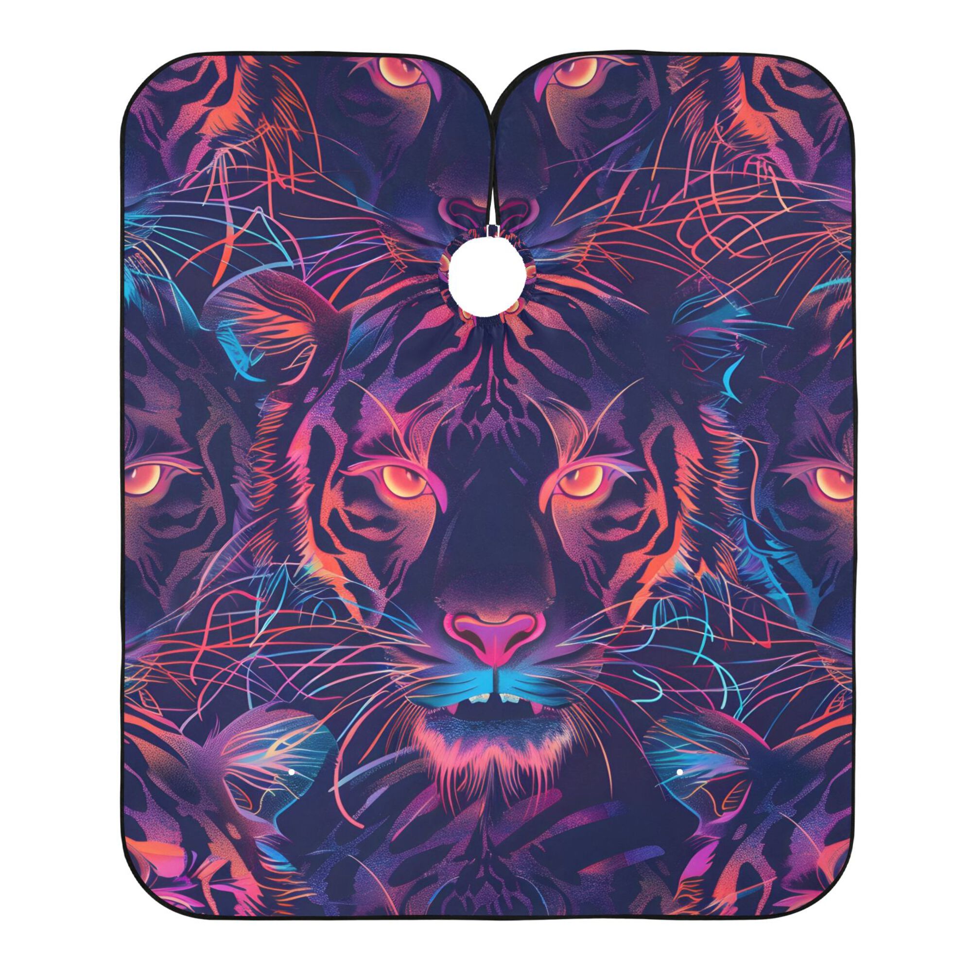 JSTEL Neno Tiger Face Waterproof Barber Cape for Men Women Beard ...