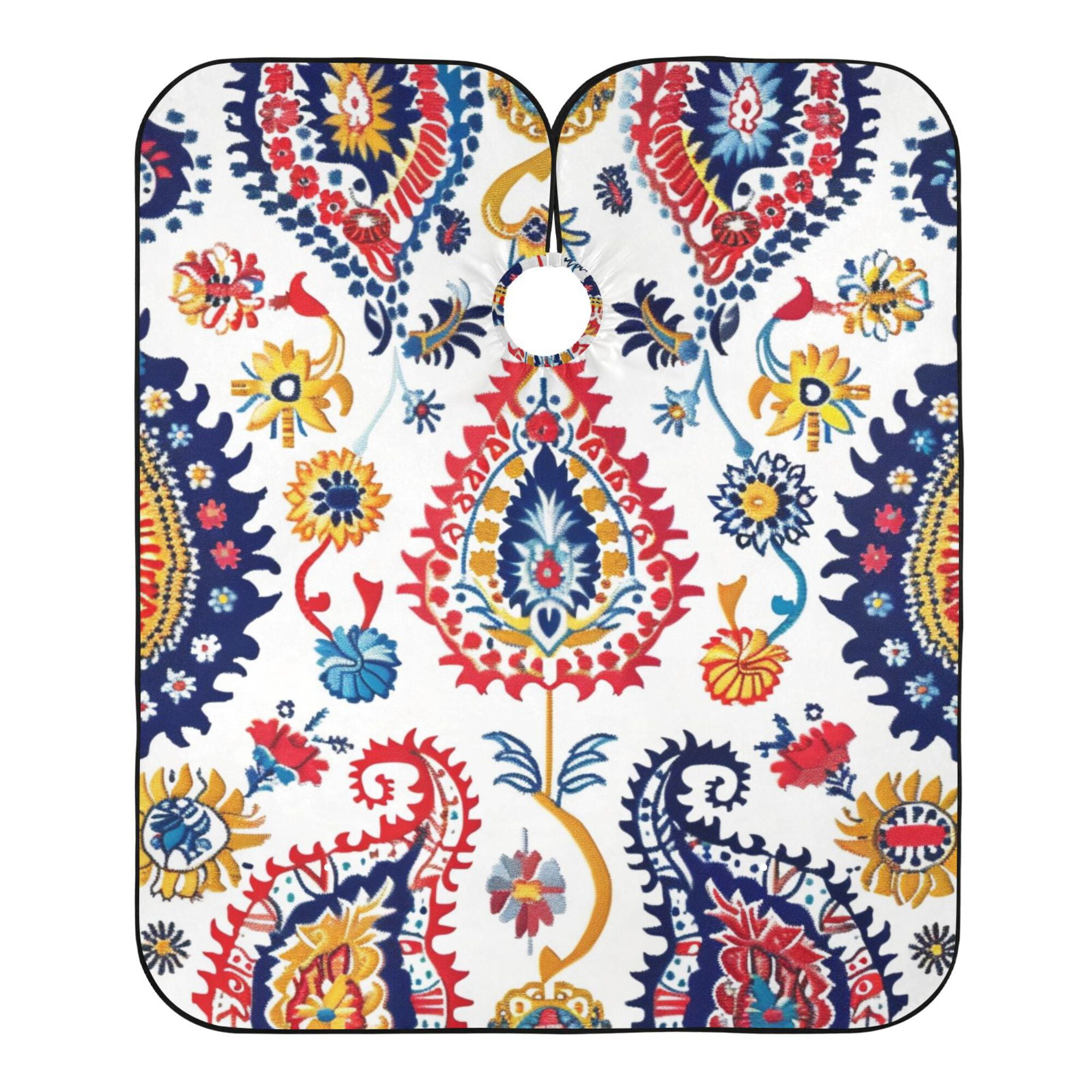 JSTEL Paisley Ikat Flower Waterproof Barber Cape for Men Women Beard ...