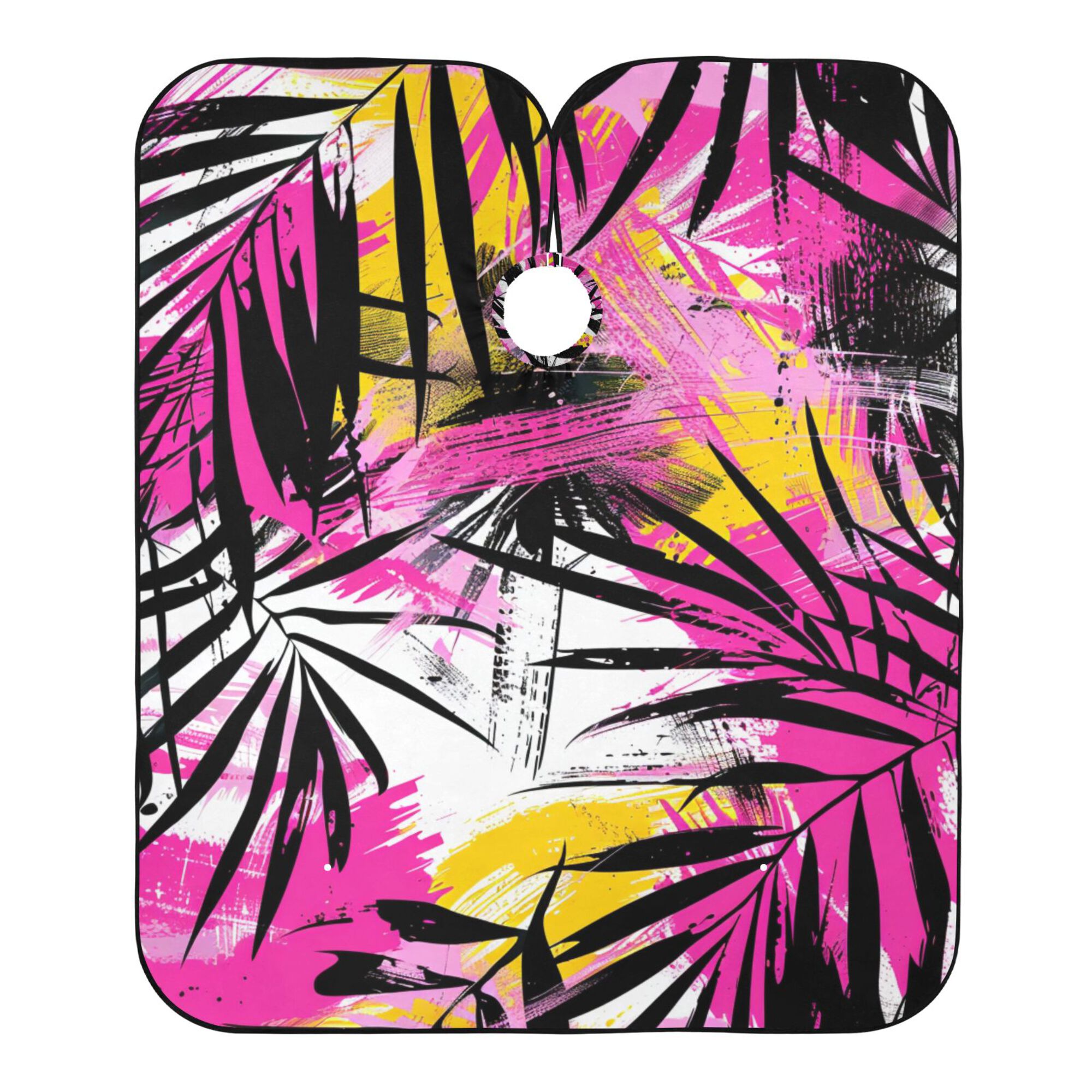 JSTEL Palm Leaf Graffiti Waterproof Barber Cape for Men Women Beard ...