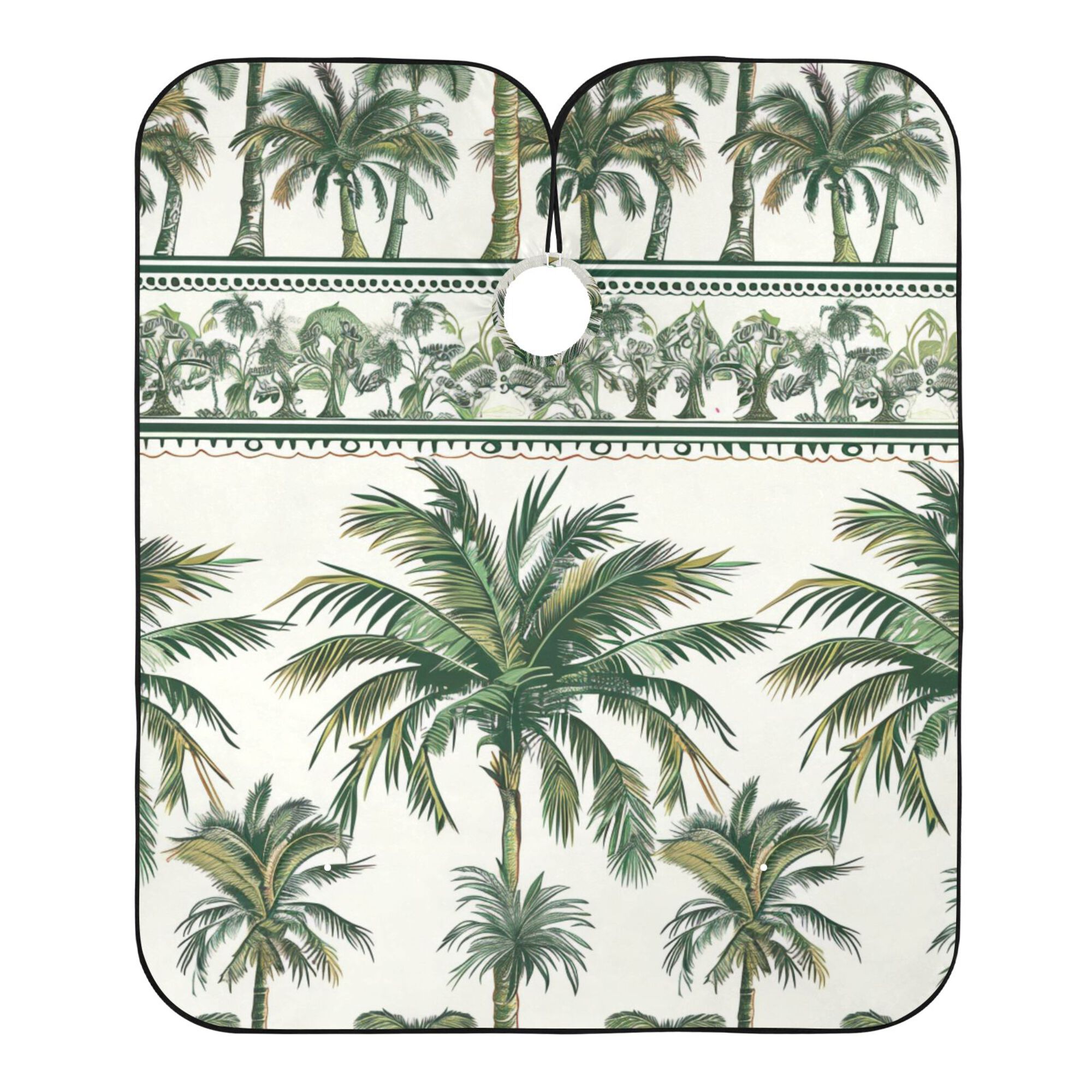 JSTEL Palm Trees Leaves Hawaii Waterproof Barber Cape for Men Women ...