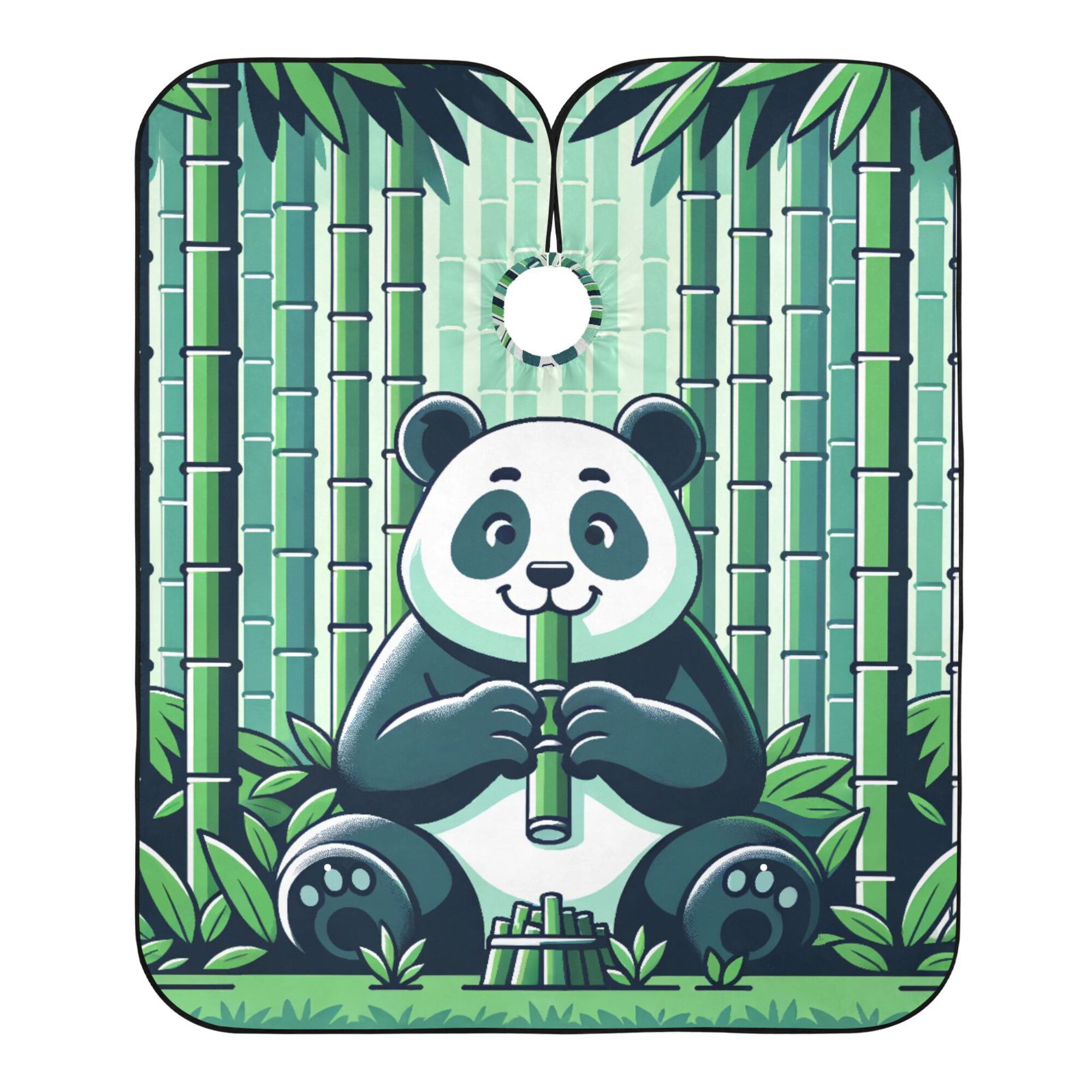 JSTEL Panda Bamboos Waterproof Barber Cape for Men Women Beard Shaving ...