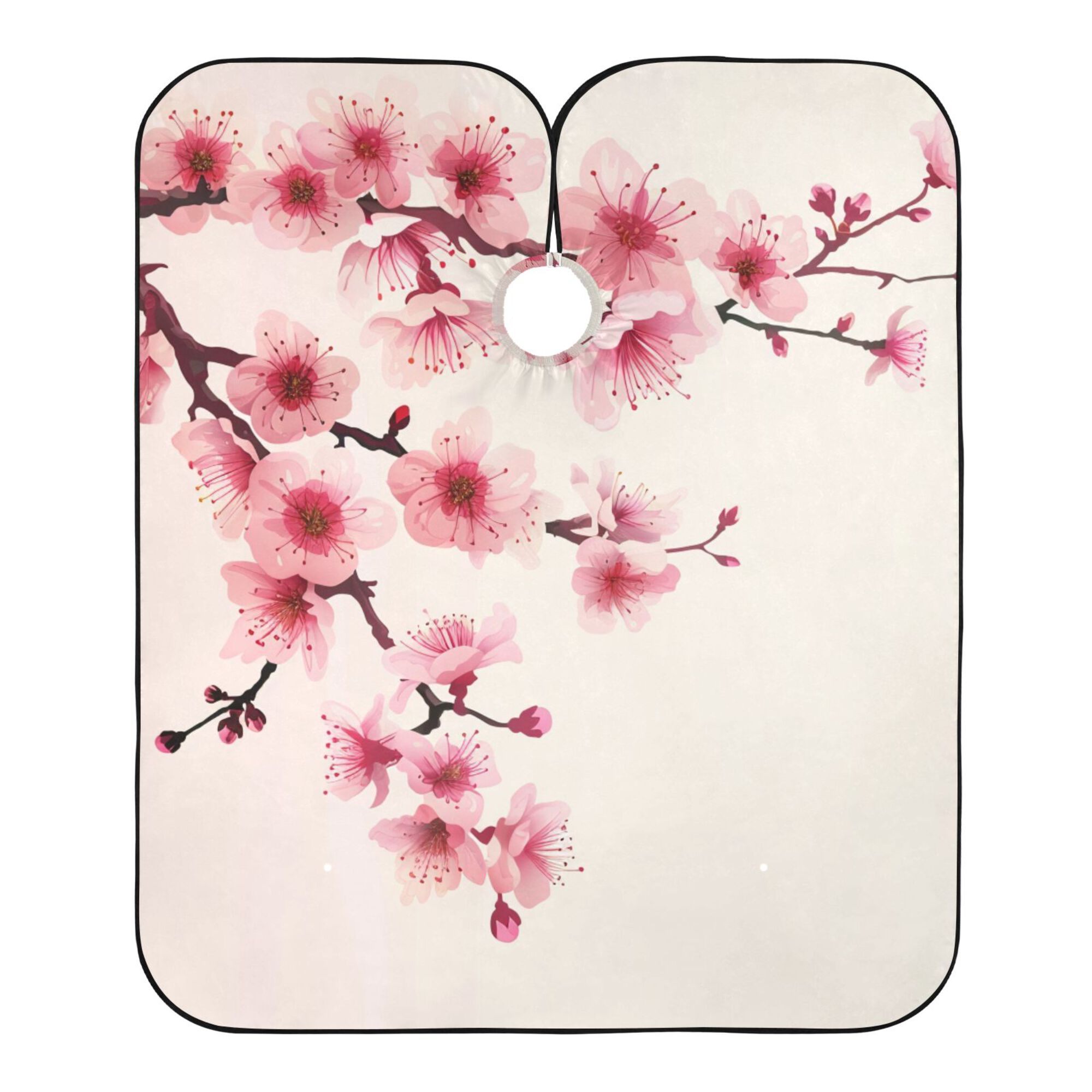 JSTEL Pink Cherry Blossom Flower 4 Waterproof Barber Cape for Men Women ...