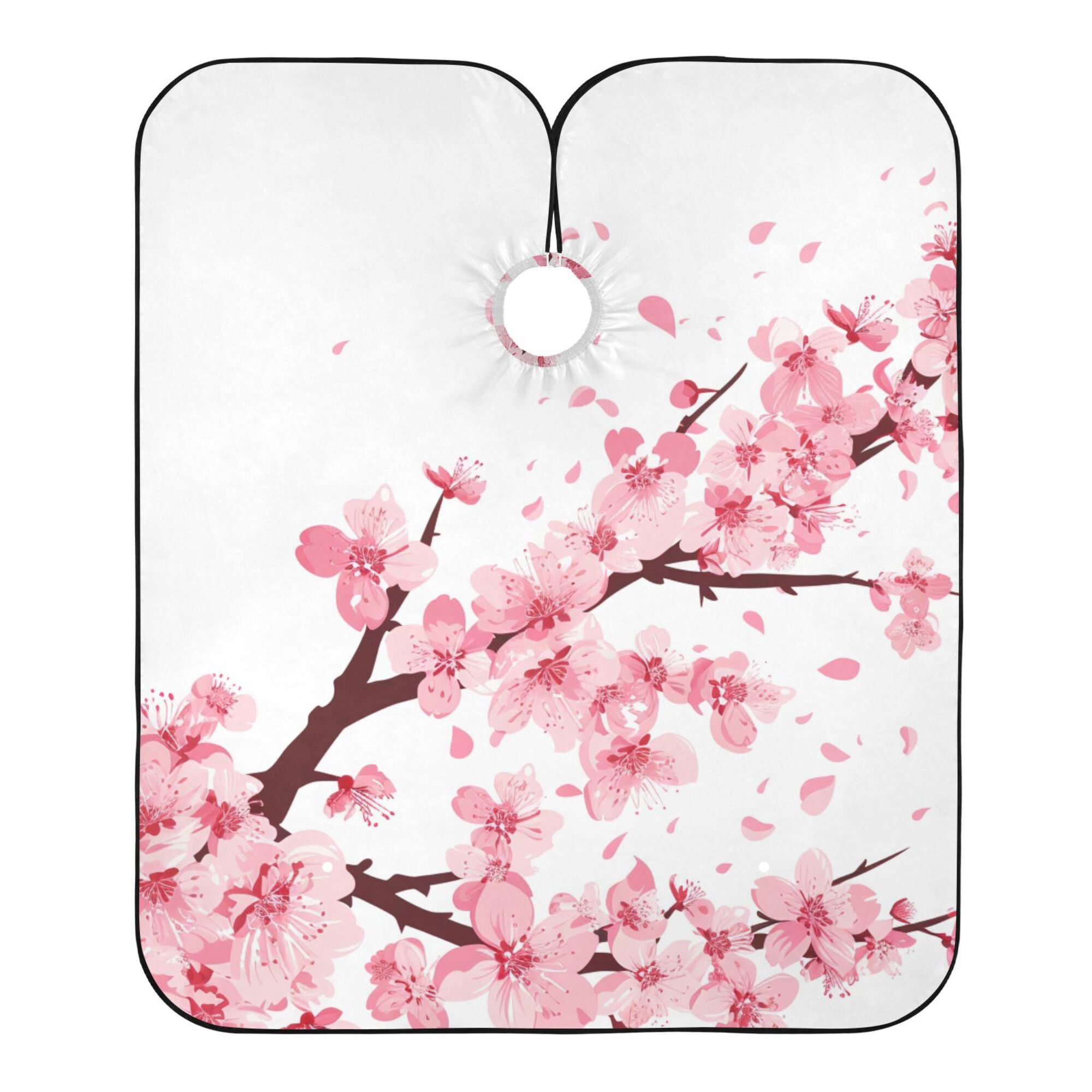 JSTEL Pink Cherry Blossom Flower Floral 6 Waterproof Barber Cape for ...
