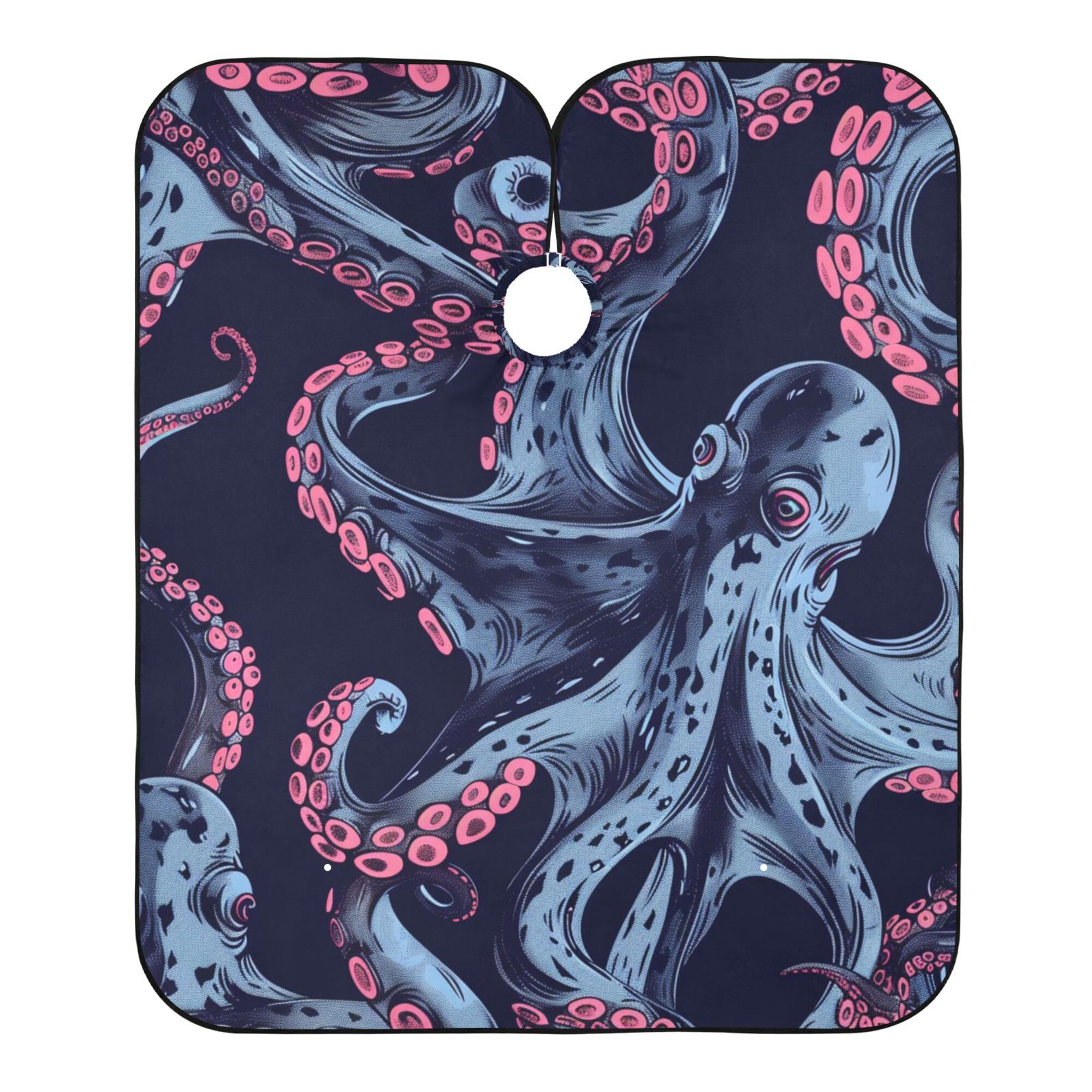 JSTEL Pink Octopus Tentacles Waterproof Barber Cape for Men Women Beard ...