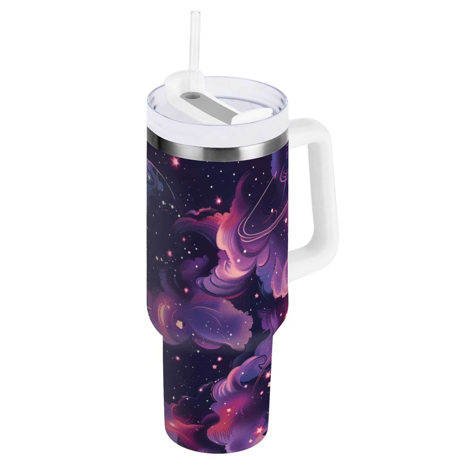 JSTEL Pink Universe Planets Nebula 30 oz Tumbler Stainless Steel Water ...