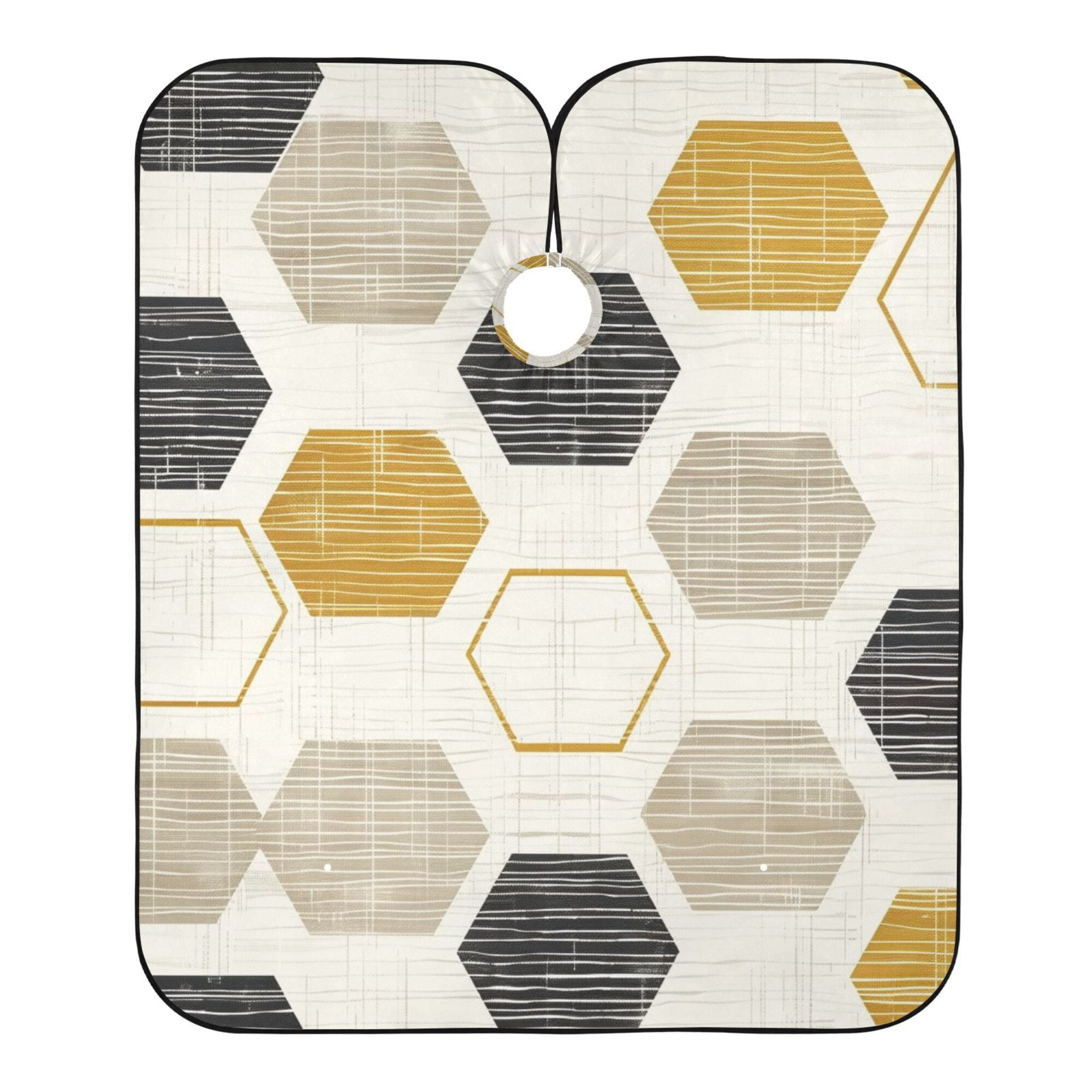 JSTEL Retro Honeycomb Hexagon Waterproof Barber Cape for Men Women ...