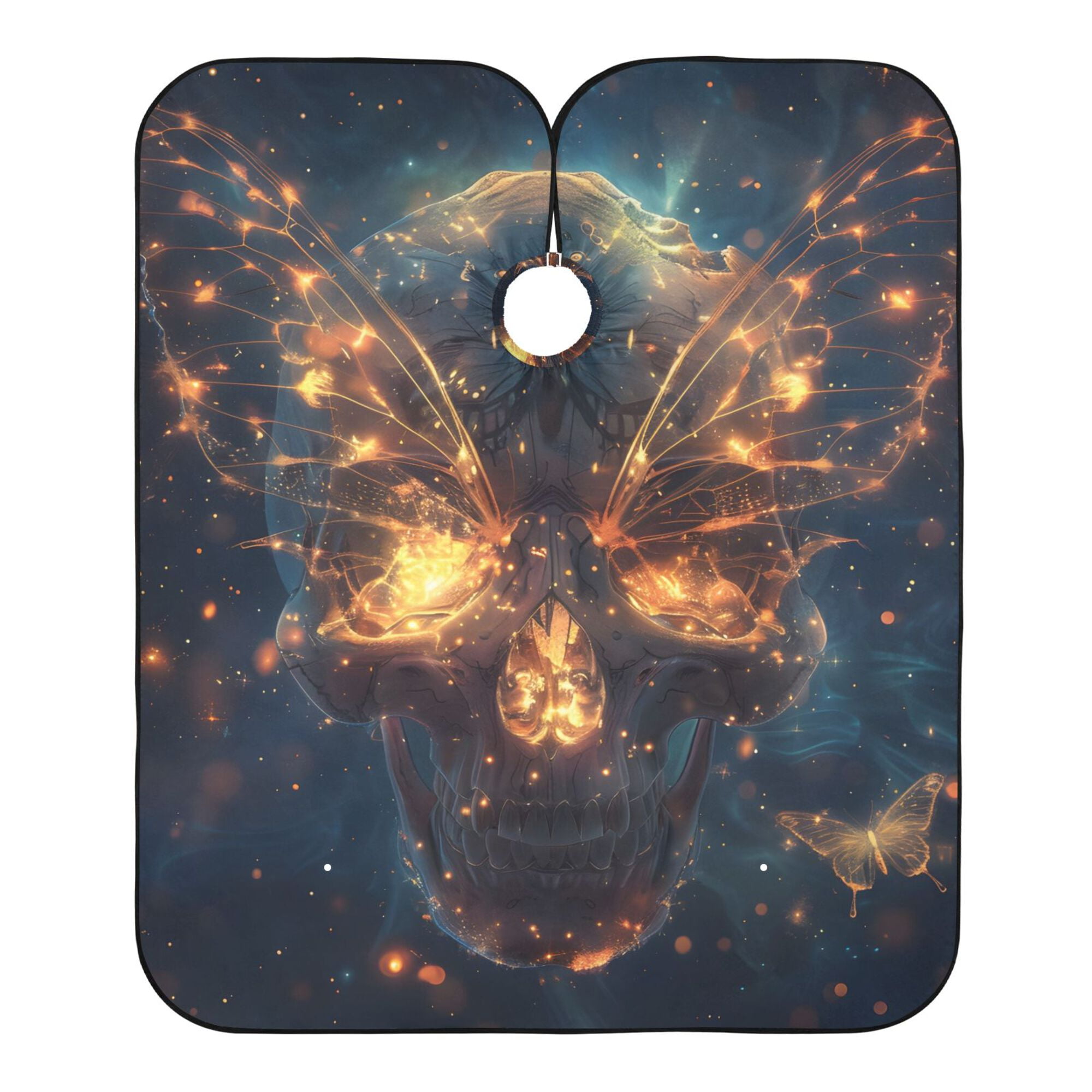 JSTEL Skull Betterfly Waterproof Barber Cape for Men Women Beard ...