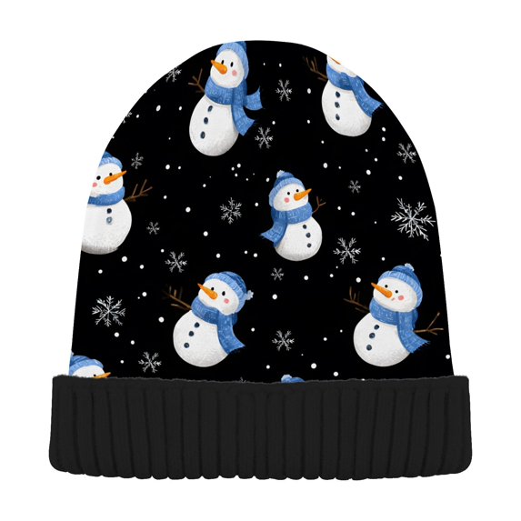 JSTEL Snowman Snowflake Winter Beanie for Women Men Winter Hat ...