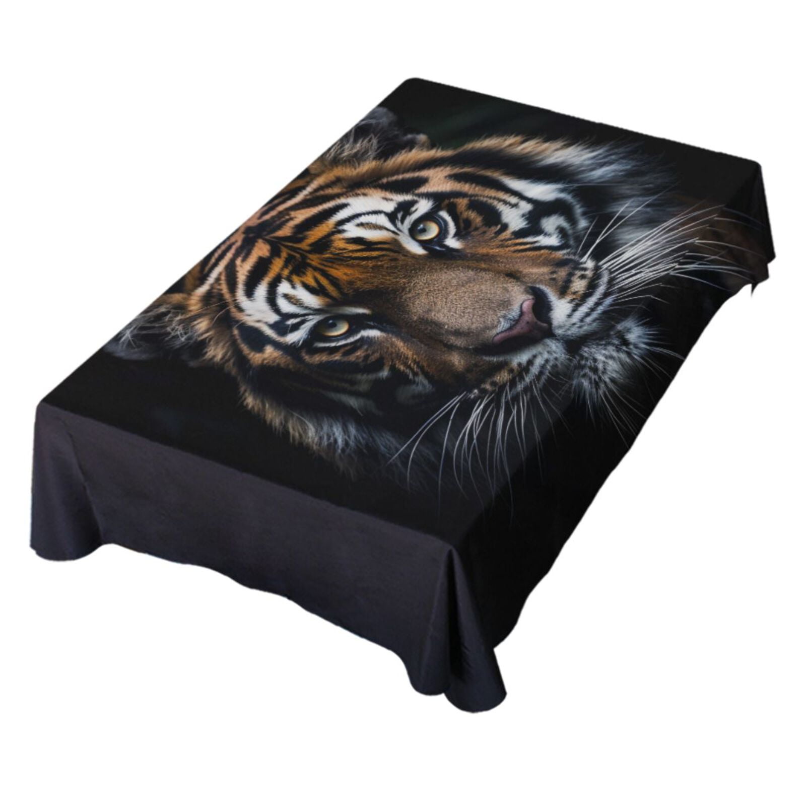 JSTEL Tiger Portrait Animal Table Cloth Rectangle 54 x 72 Inch ...