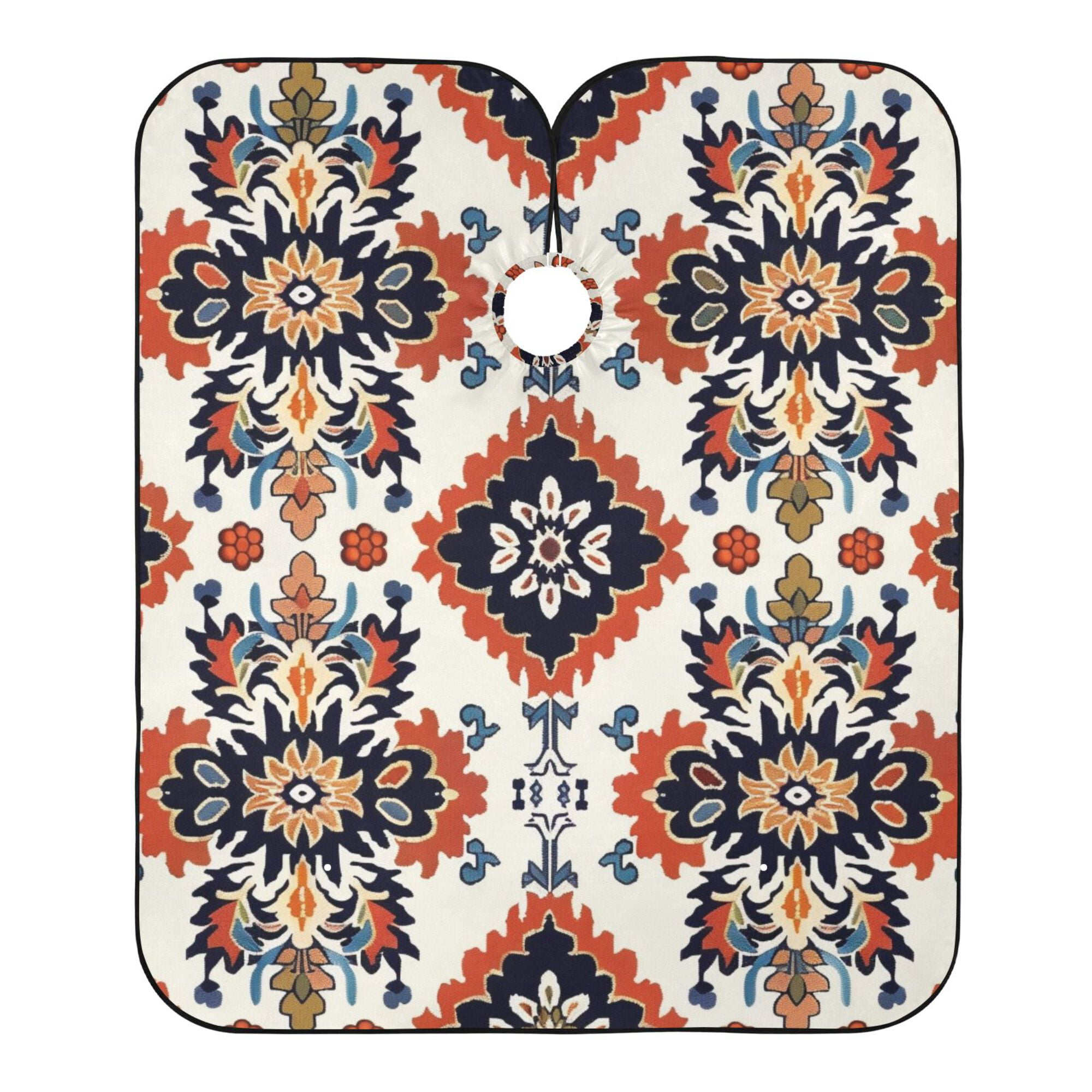 JSTEL Vintage Ikat Flowers Aztec Art Waterproof Barber Cape for Men ...