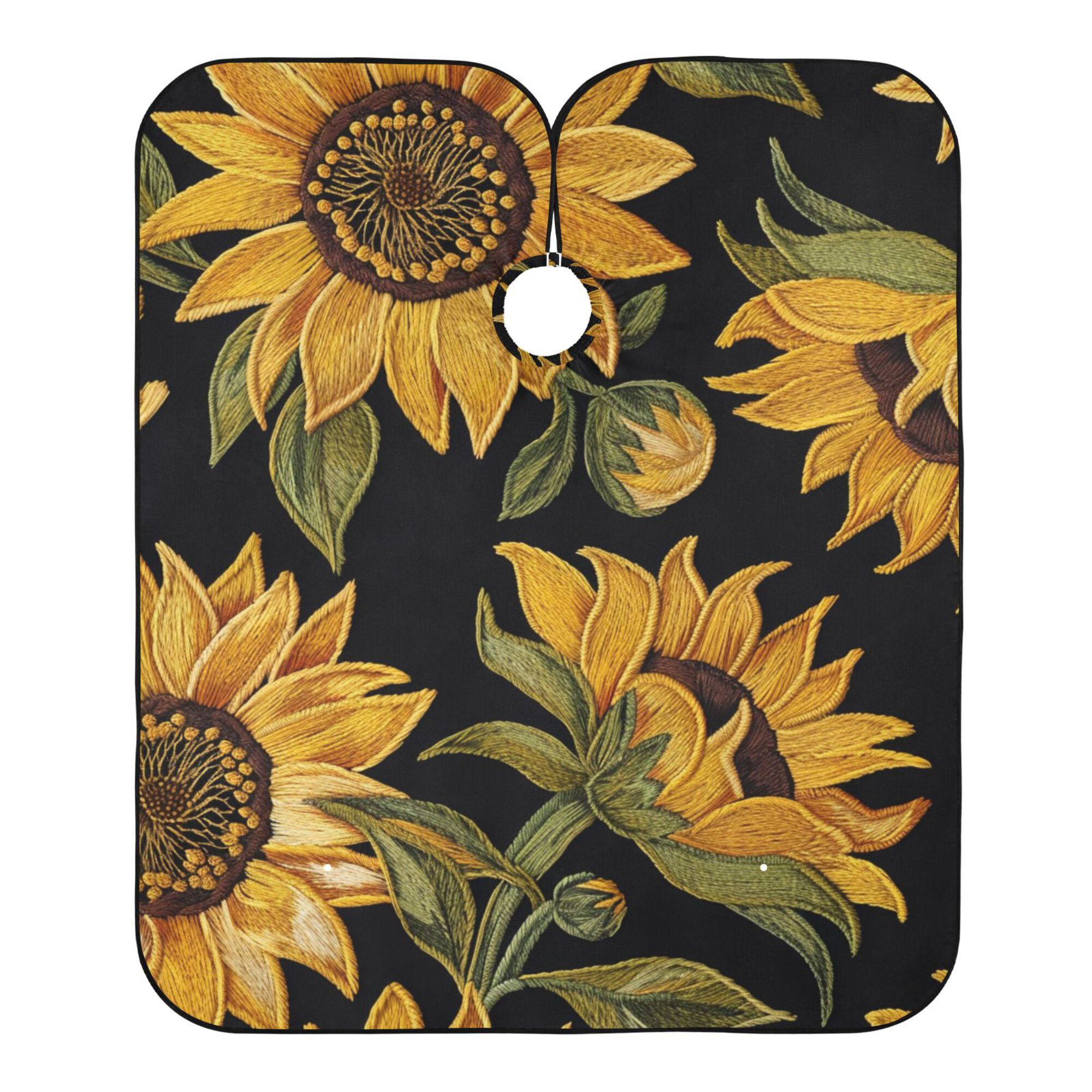 JSTEL Vintage Sunflower Floral Waterproof Barber Cape for Men Women ...