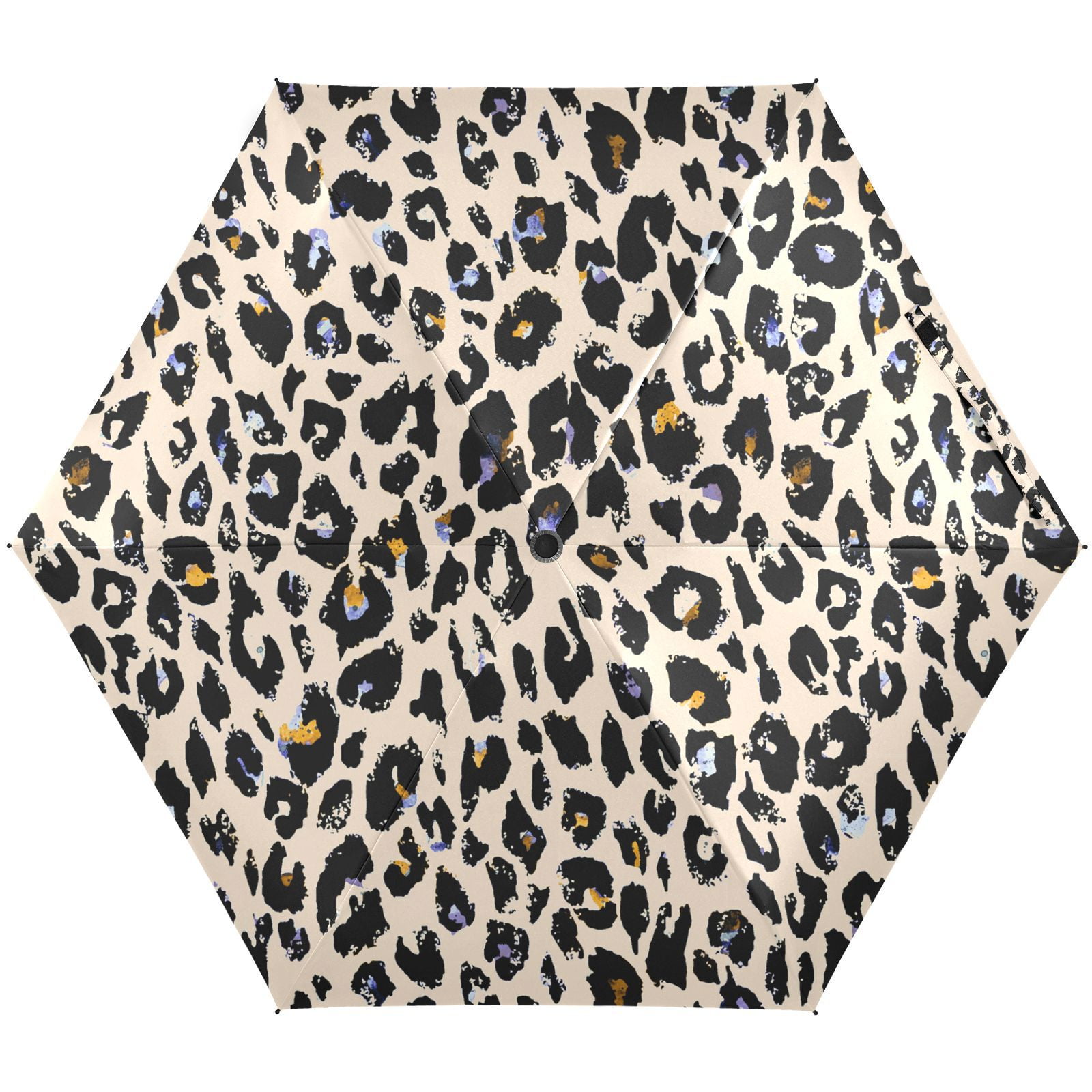 JSTEL Watercolor Leopard Print Animal Geometric Pattern Folding ...