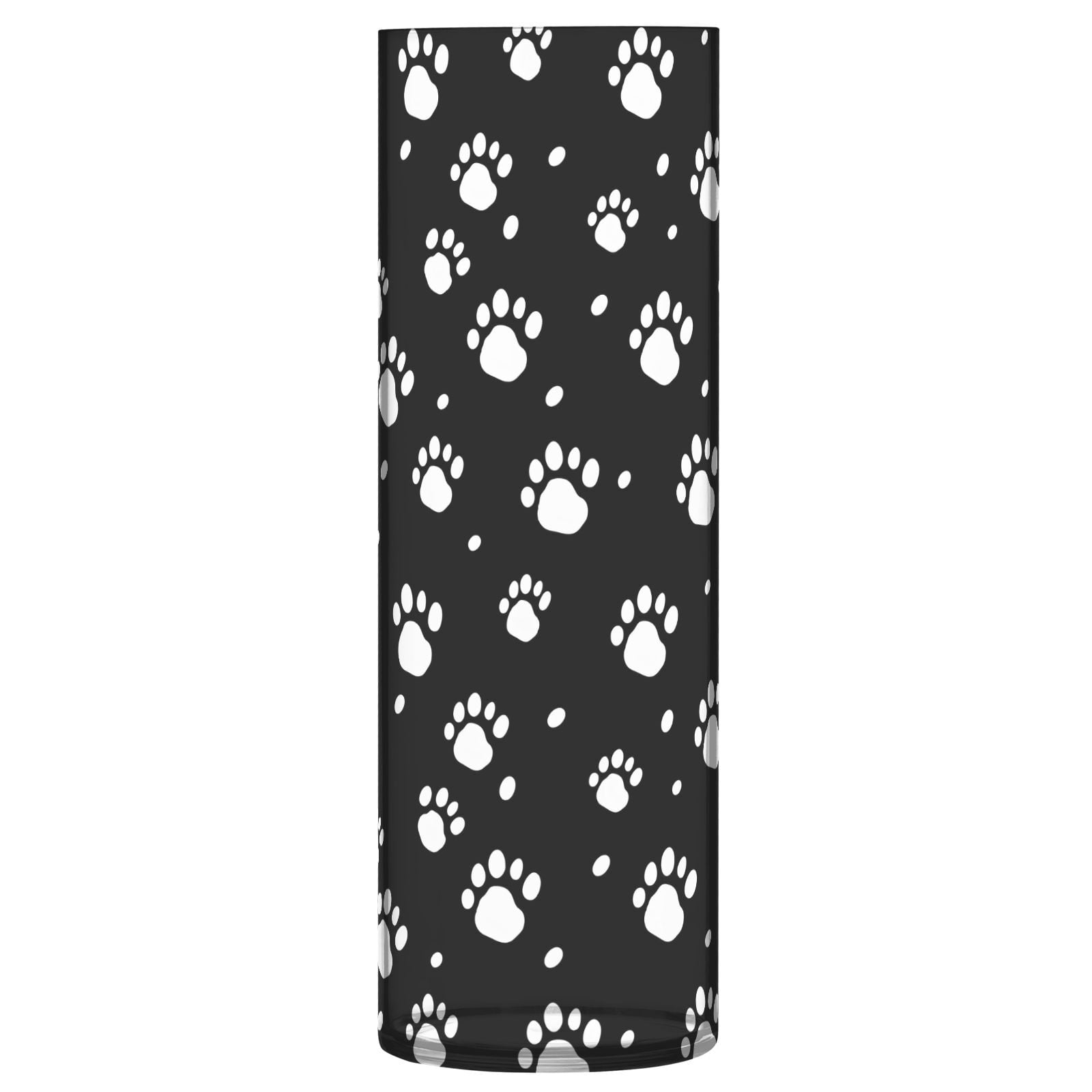 JSTEL White Dog Paw Prints Flower Vase Decorative Floreros for Home ...