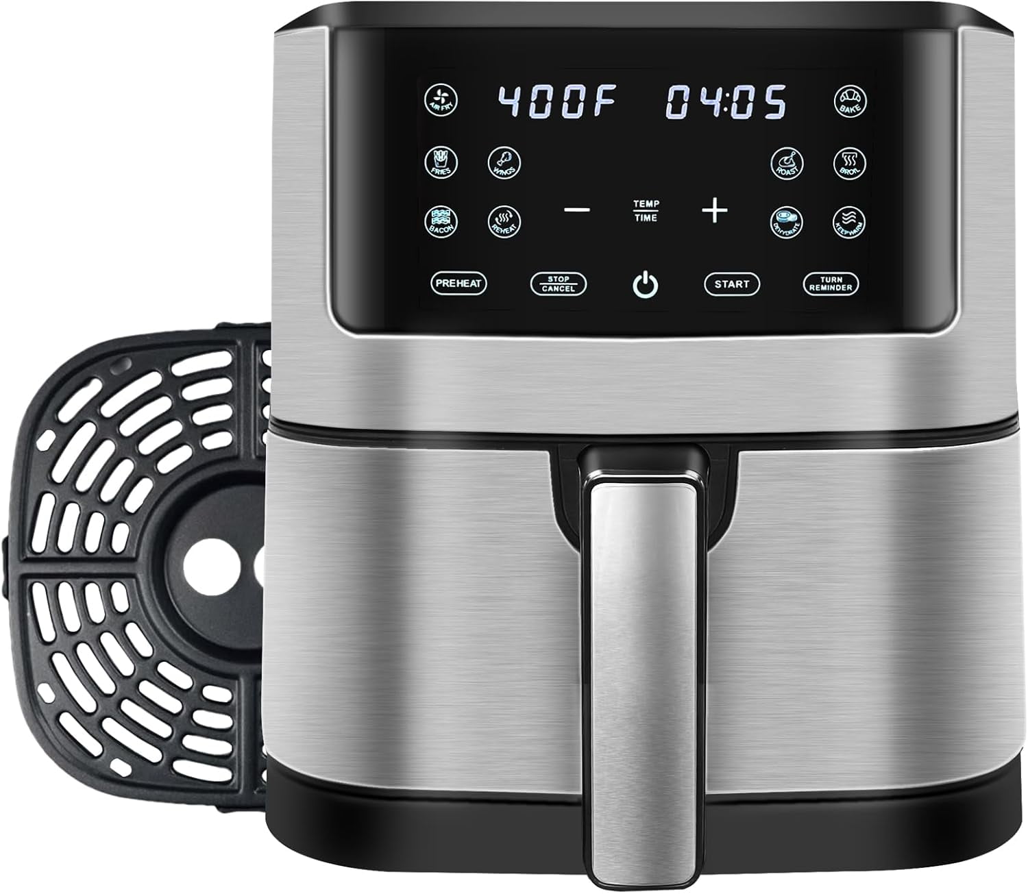 JSTUOKE 8.5QT Air Fryer, 10-in-1, Oil Free Healthy Cooker with Digital ...