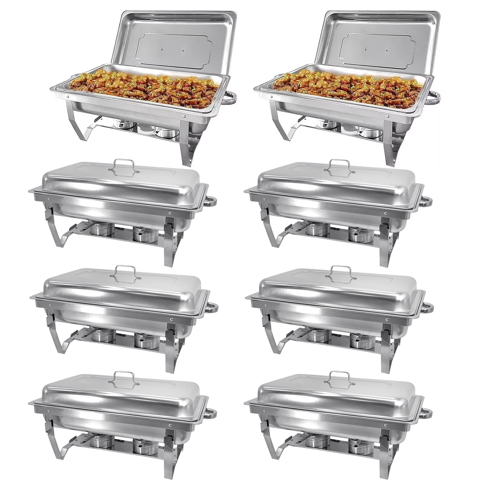 Jacgood Chafing Dish Buffet Set 8 Pack 8QT Full Pan Nepal | Ubuy