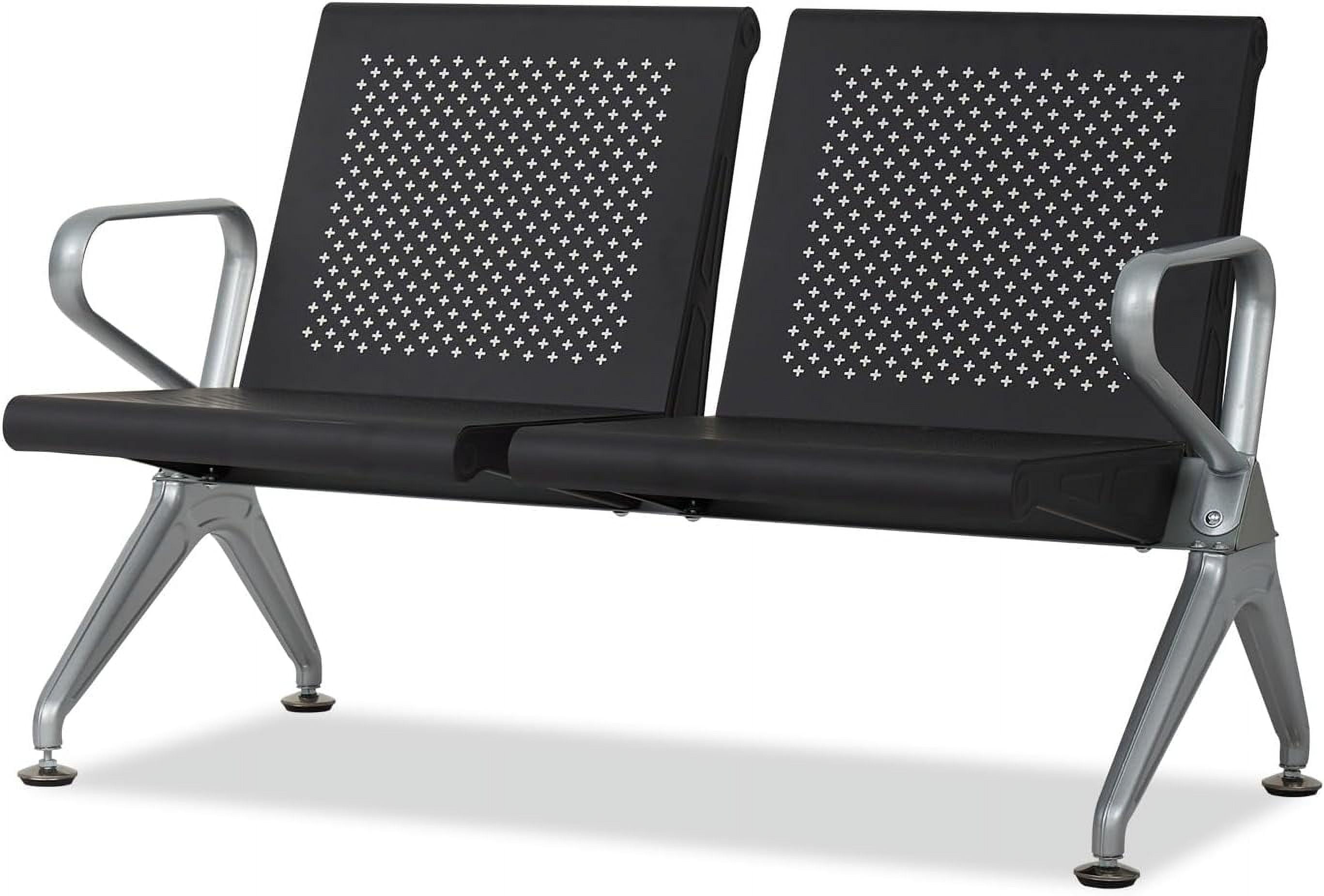 JSUN7 Airport Reception Chair, 2 Seat Waiting Room Chair with Arm ...